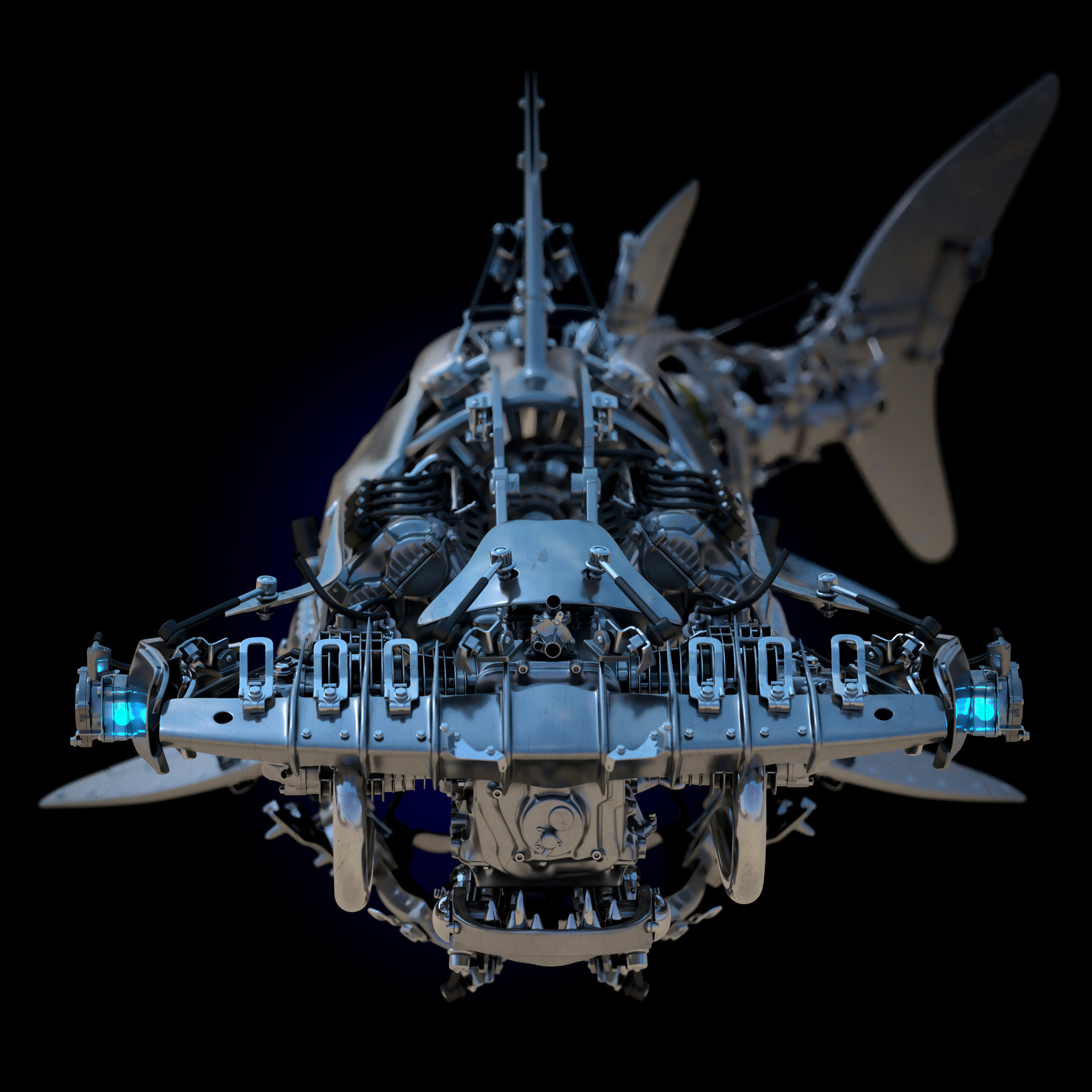 ArtStation - Steel Hammerhead shark