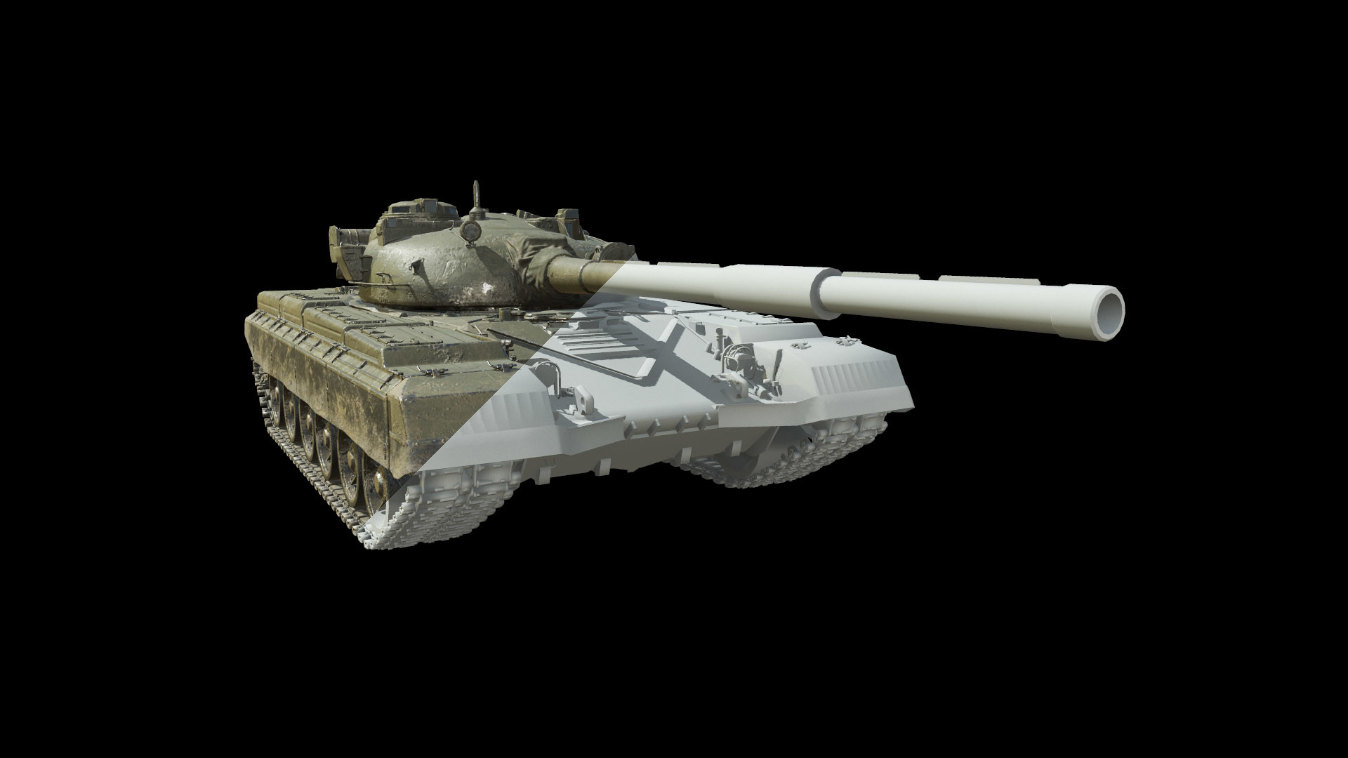 Art Island Studio - T80 battle tank texturing