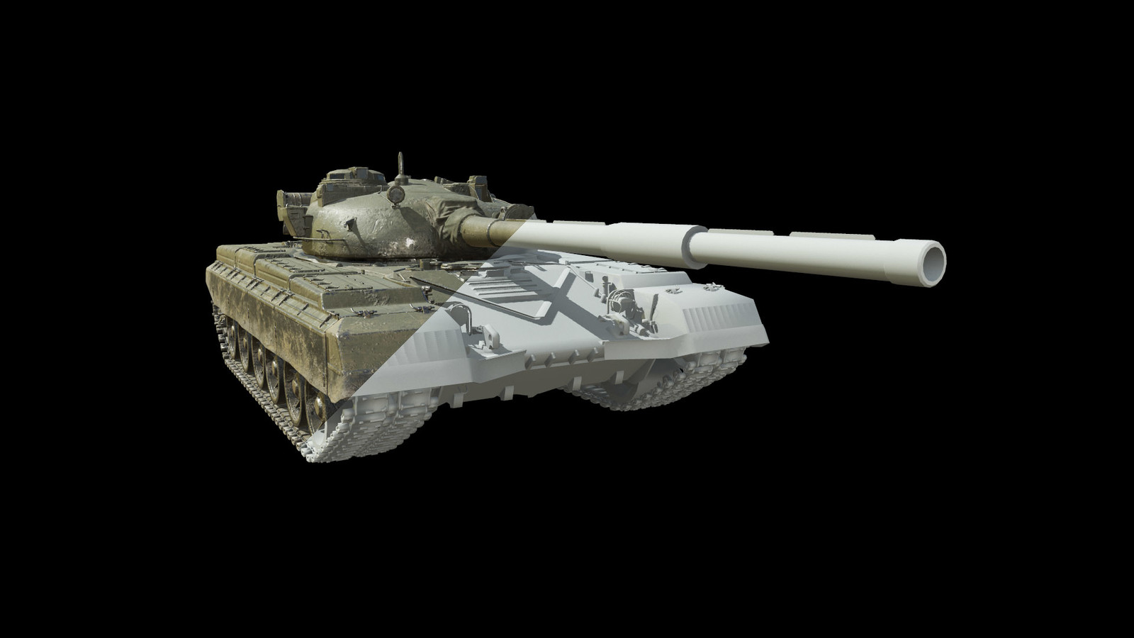 Art Island Studio - T80 battle tank texturing