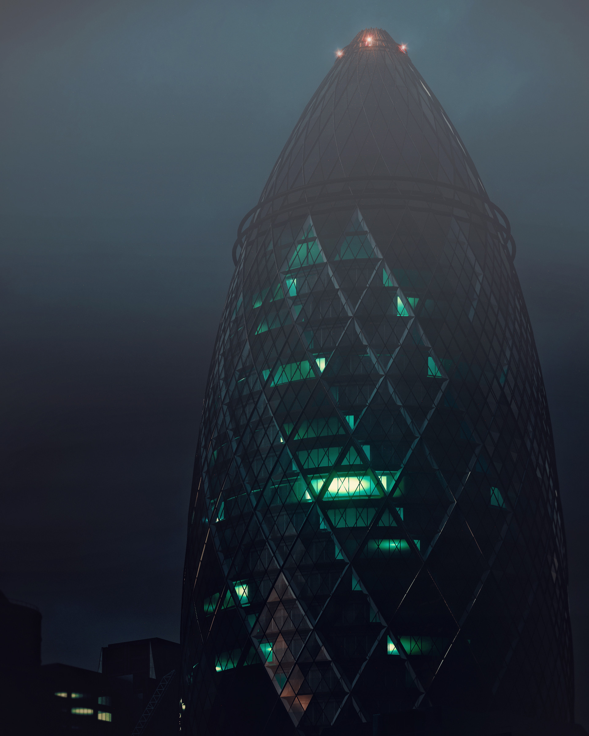 ArtStation - Norman Foster Architecture The Gherkin