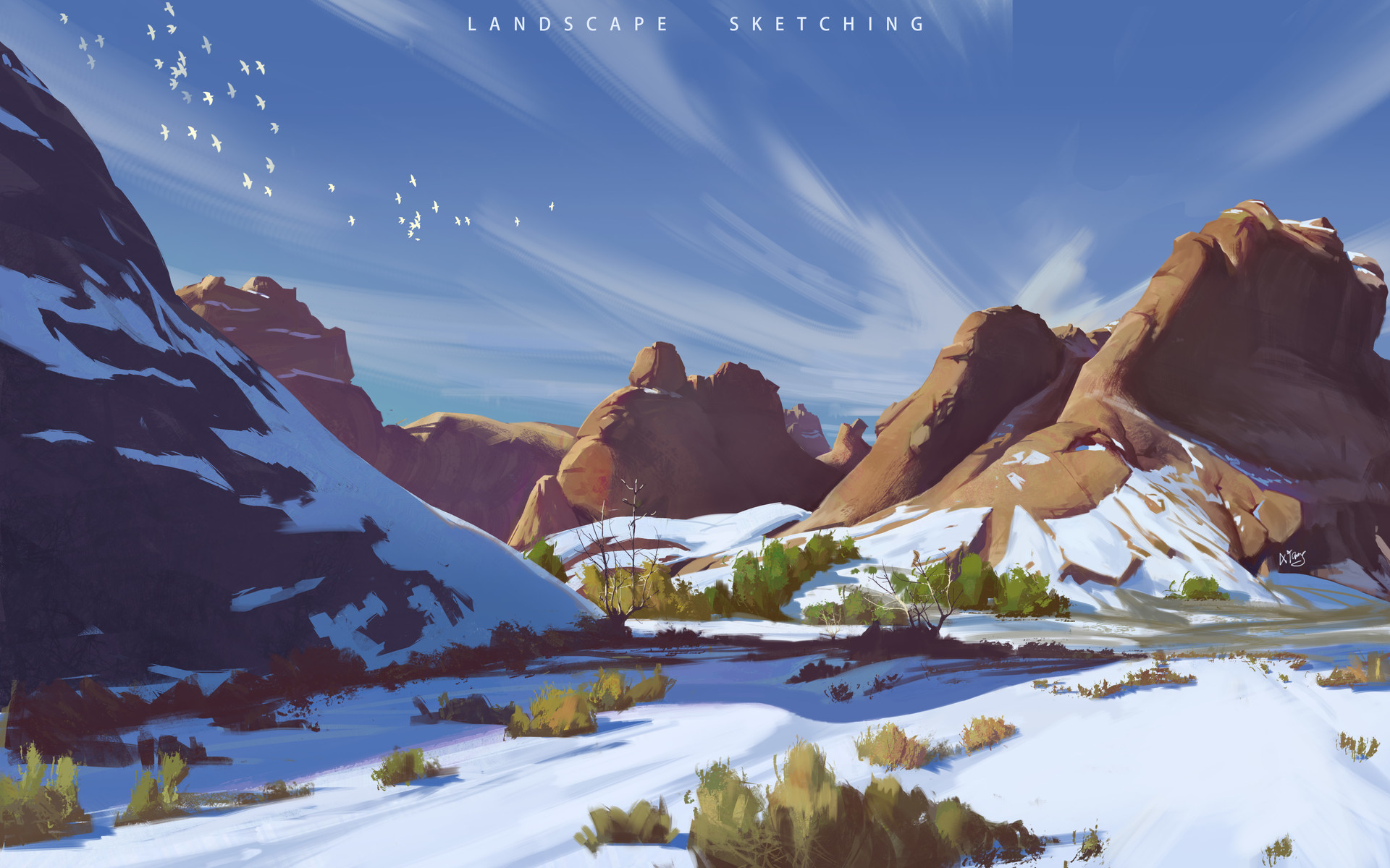 ArtStation - Landscape Sketching 02