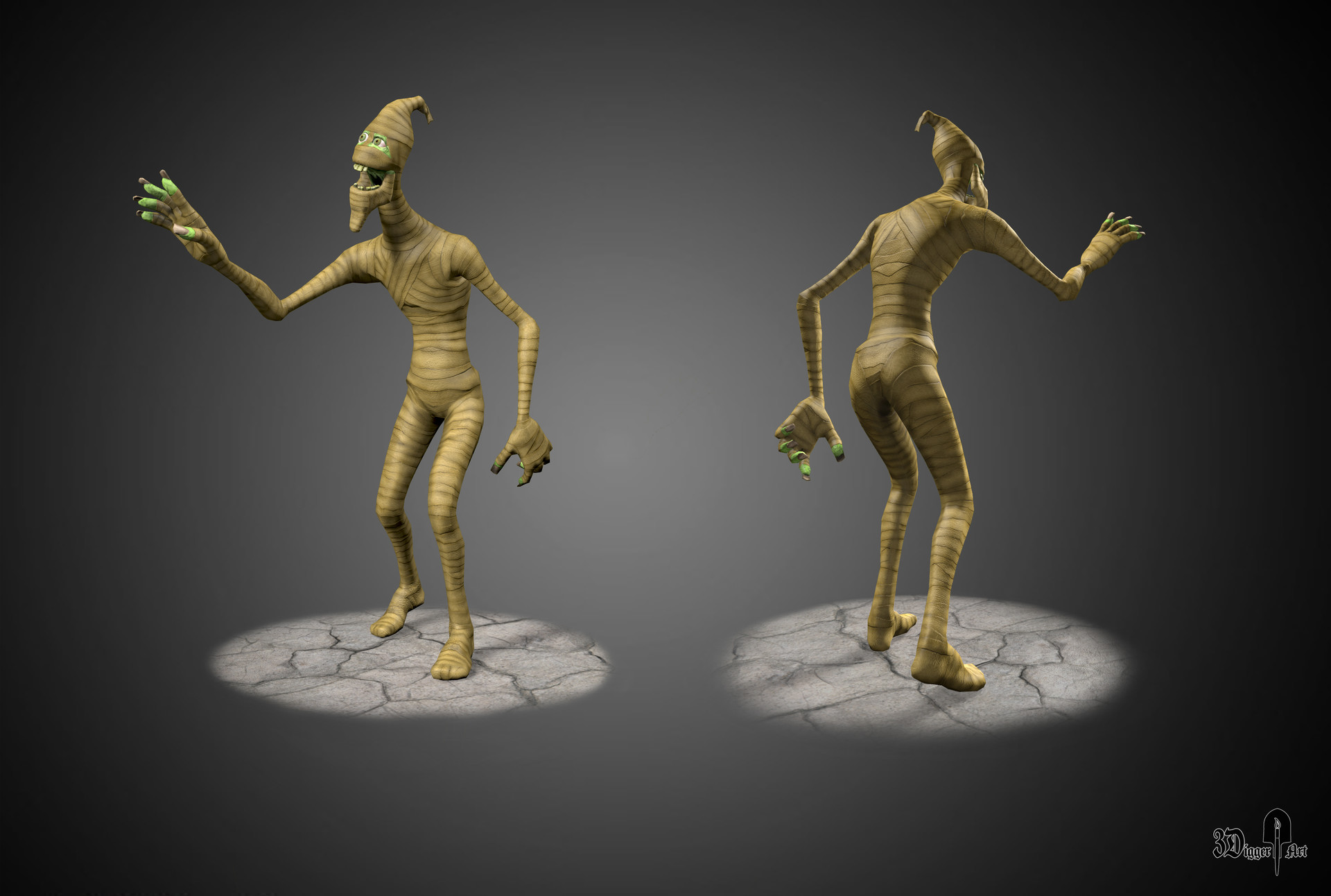 ArtStation - Cellar Mummy (Animated)