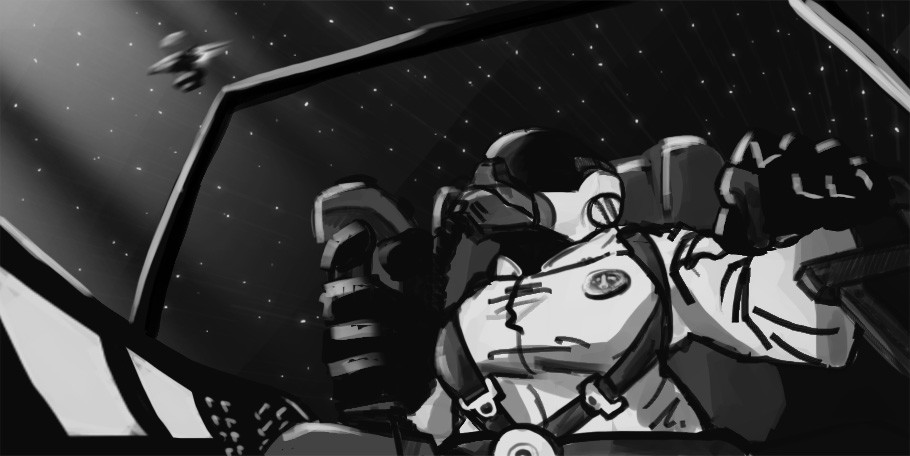 ArtStation - B/W Composition Sketches