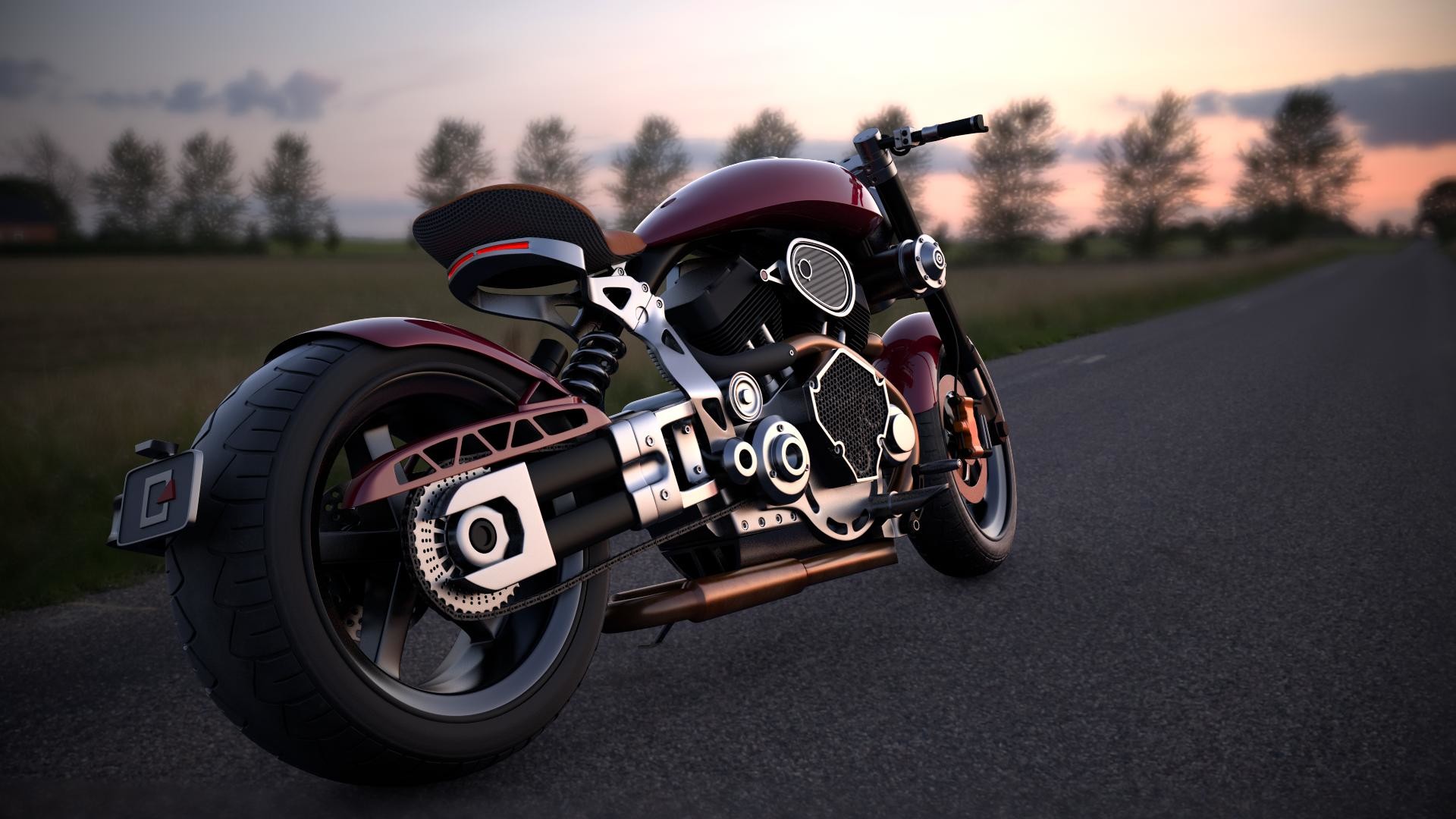 ArtStation - 3D Motorcycle
