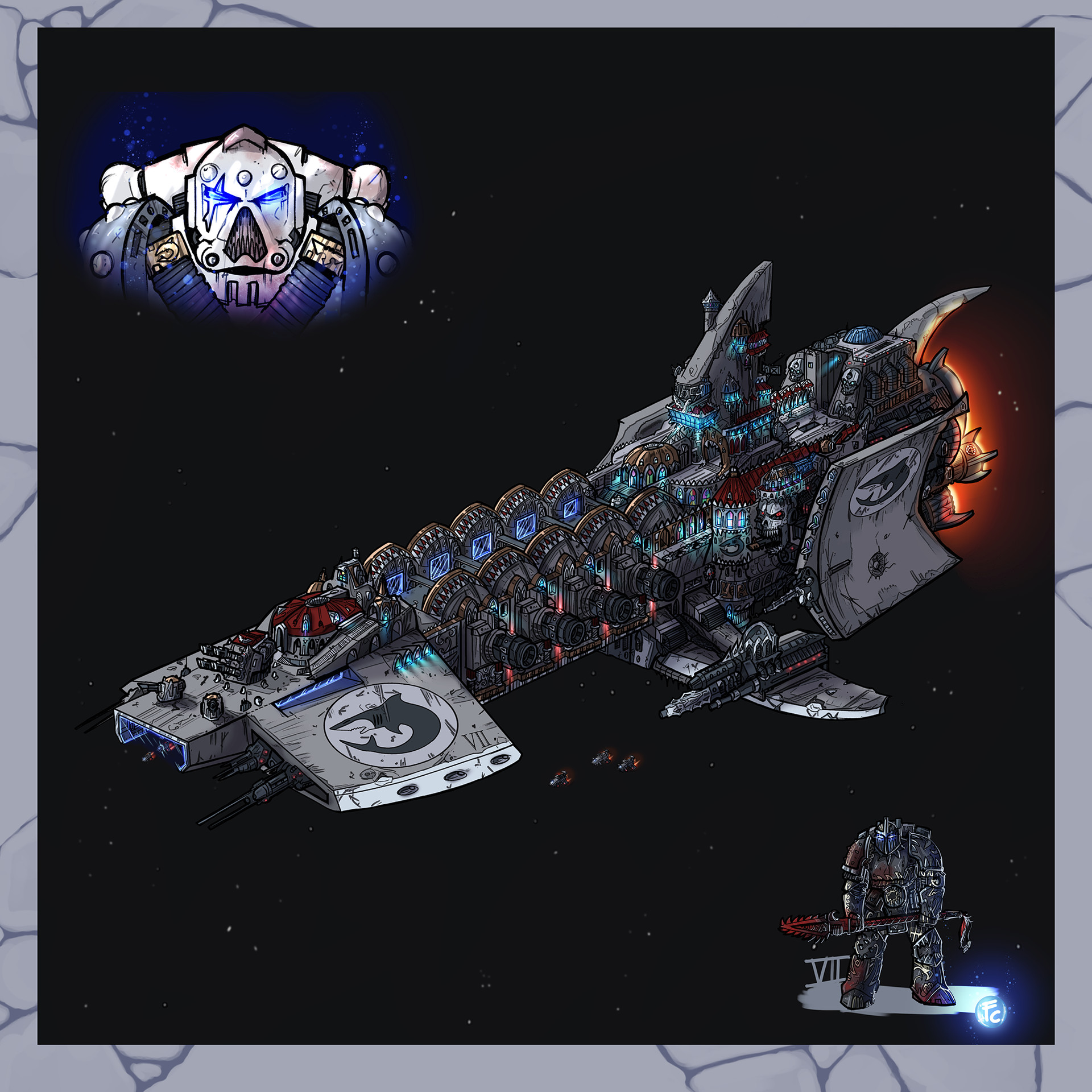 Fabrizio Carminati - Scifi_Space Ship_ Concept Design