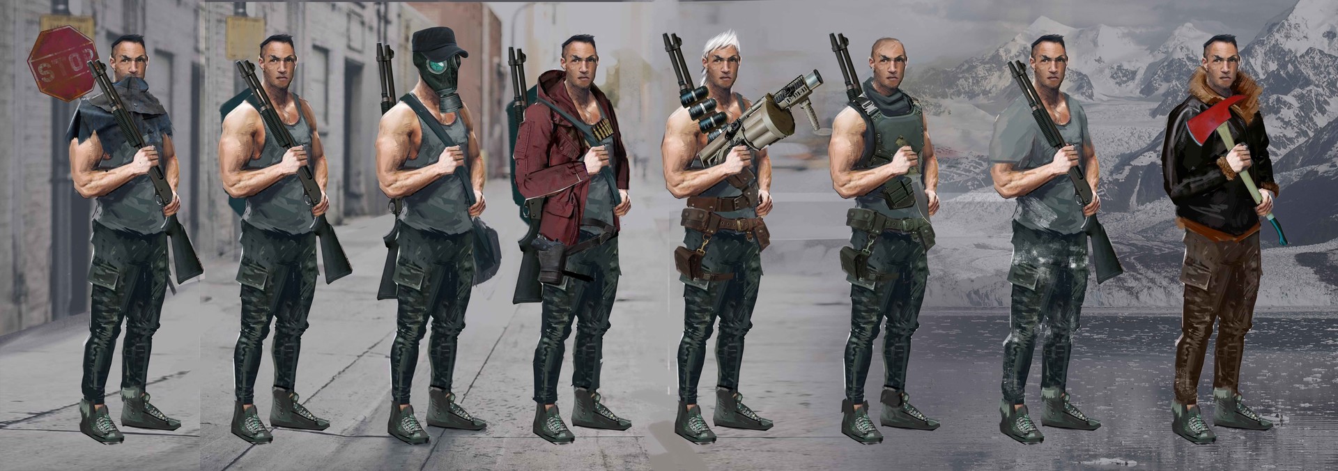 ArtStation - Post Apocalyptic Man.