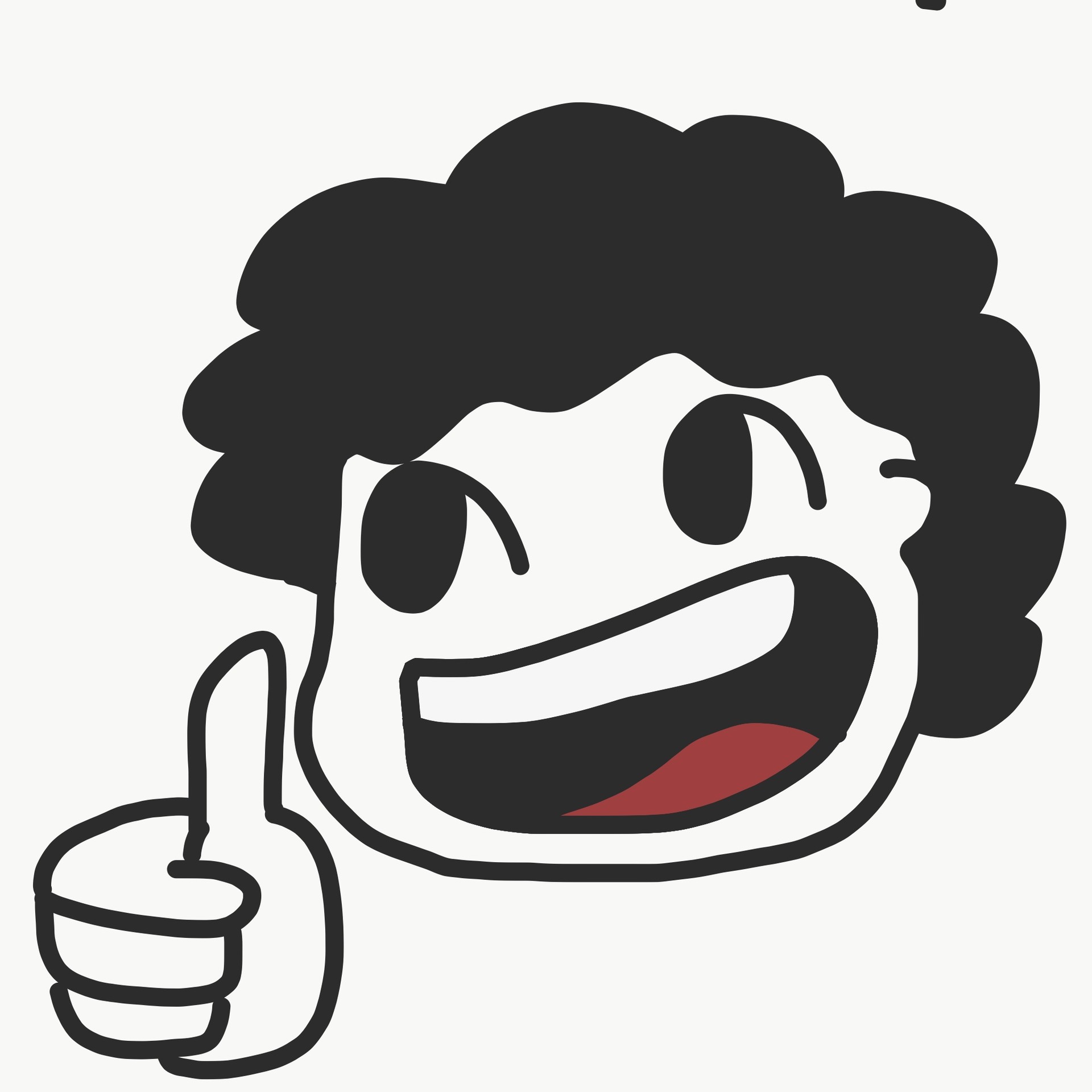 ArtStation - Cartoon Thumbs Up