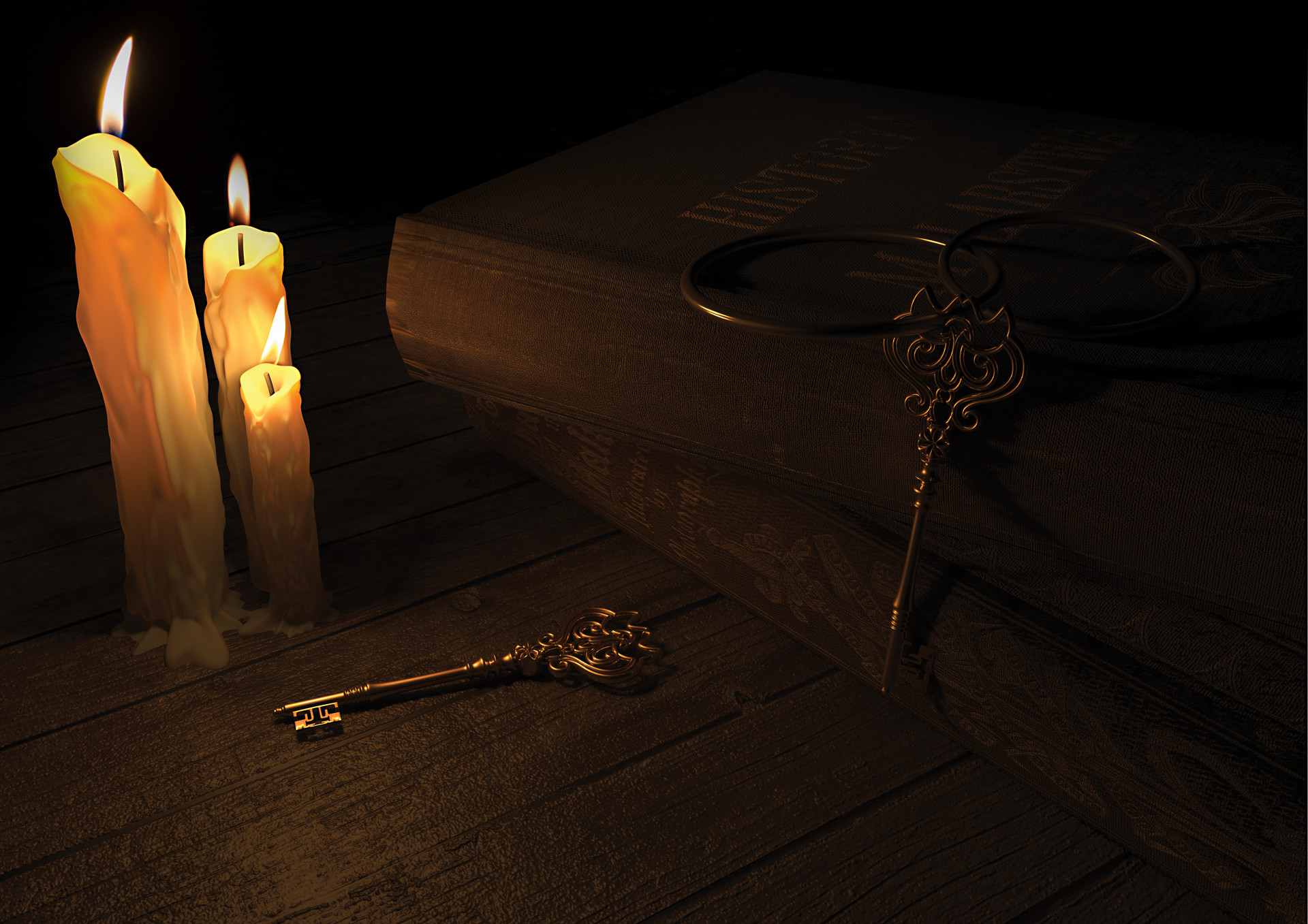 ArtStation - Old curved Keys