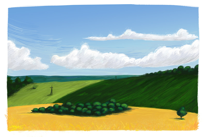 ArtStation - Landscape study