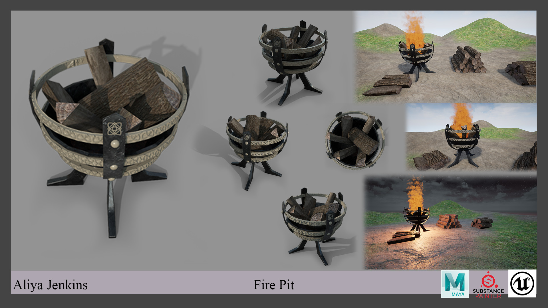 ArtStation - Fire Pit