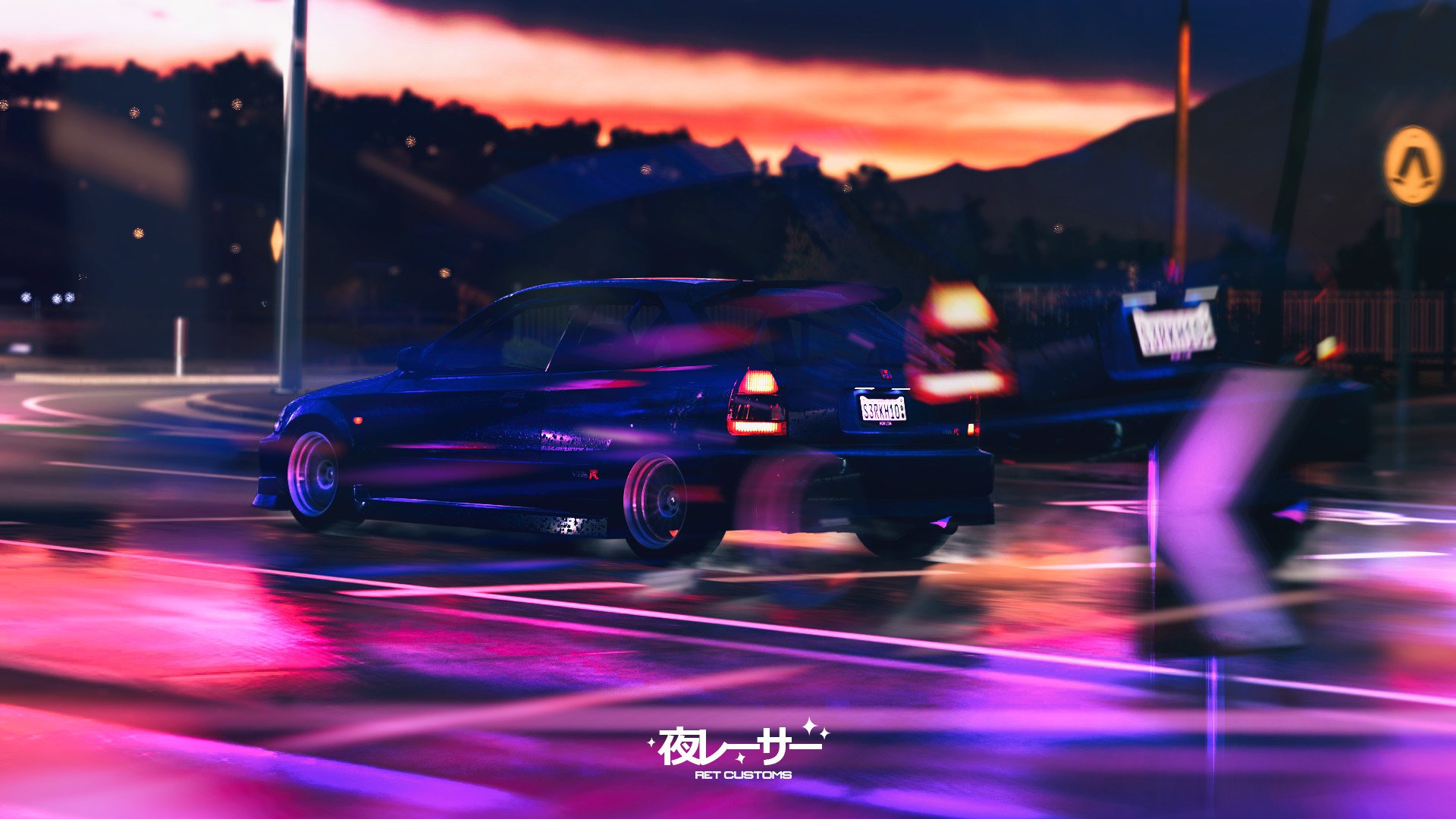 ArtStation - Neon Honda