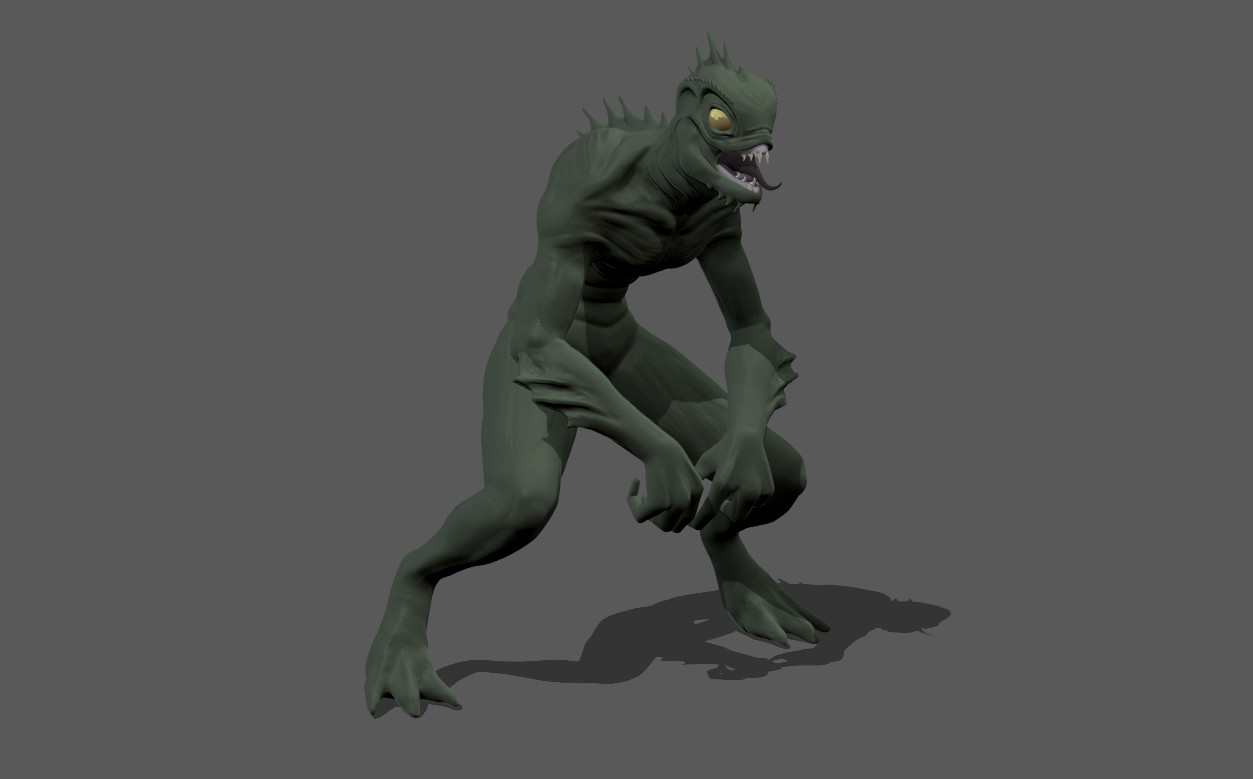 ArtStation - Lake Monster W.I.P
