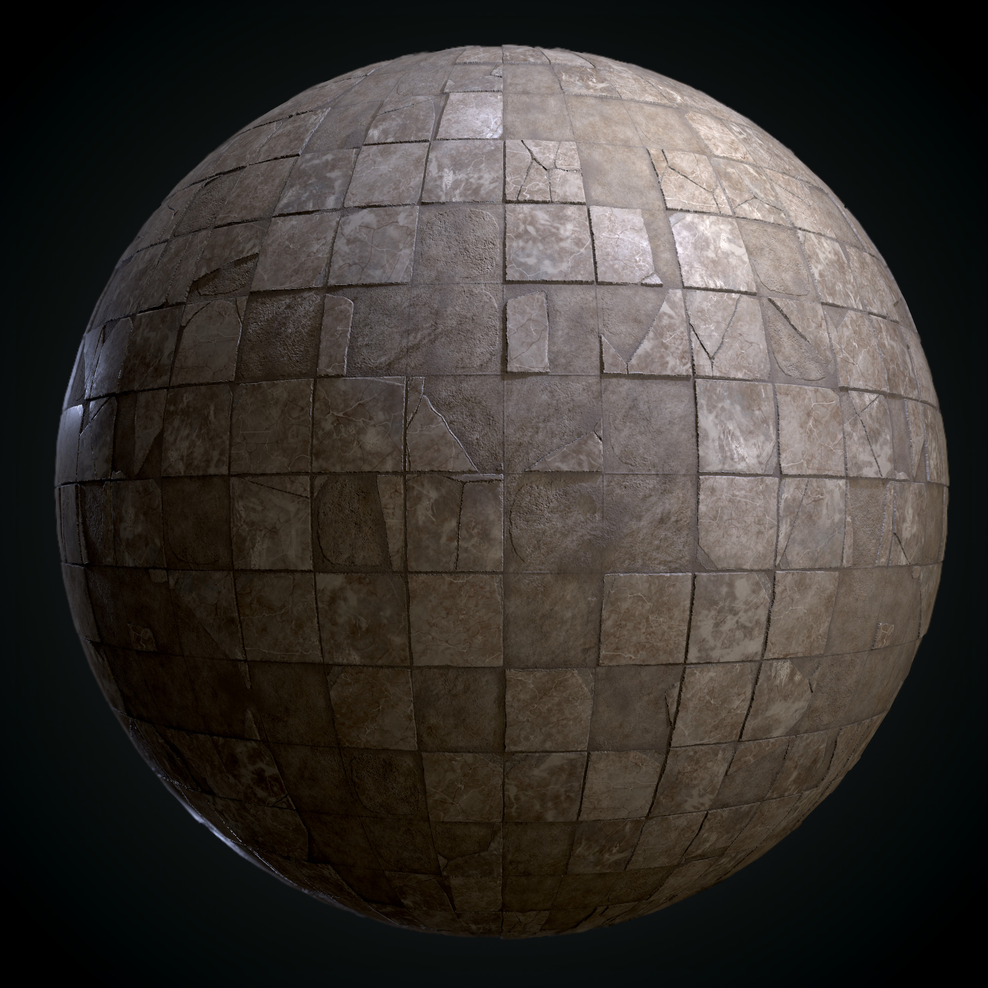 ArtStation - Broken Marble Tiles