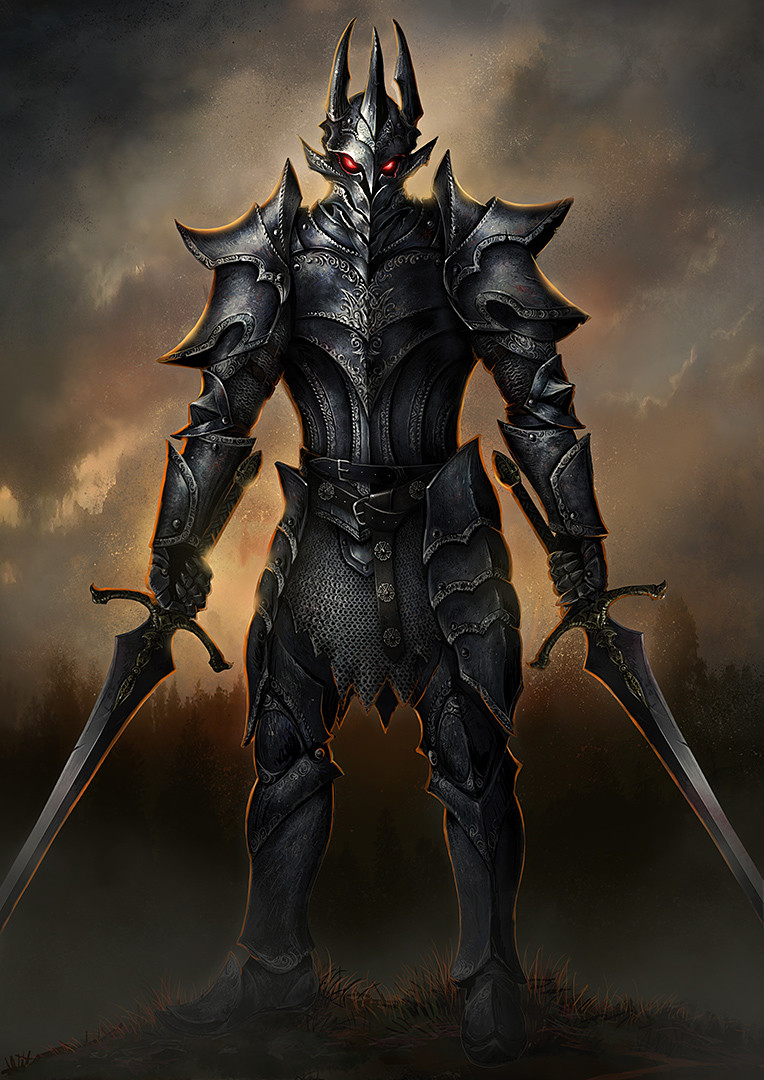 evil knight artwork