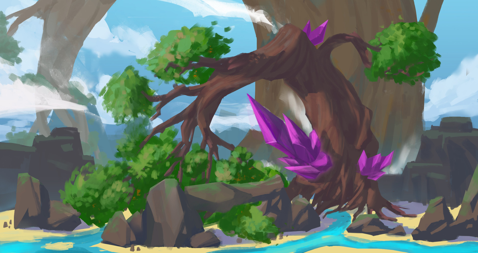 ArtStation - scenery doodle