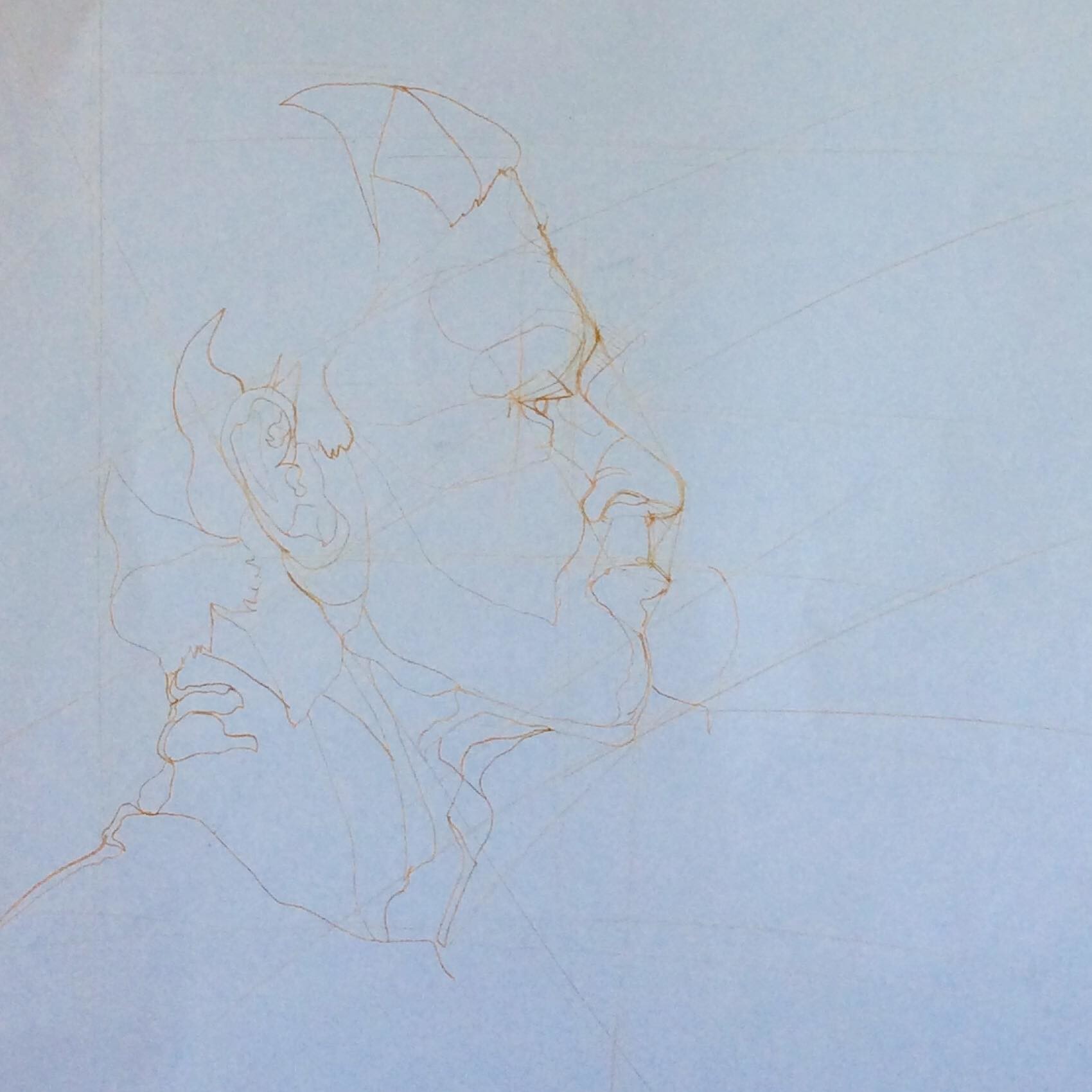 ArtStation - Shape to shape portrait drawing