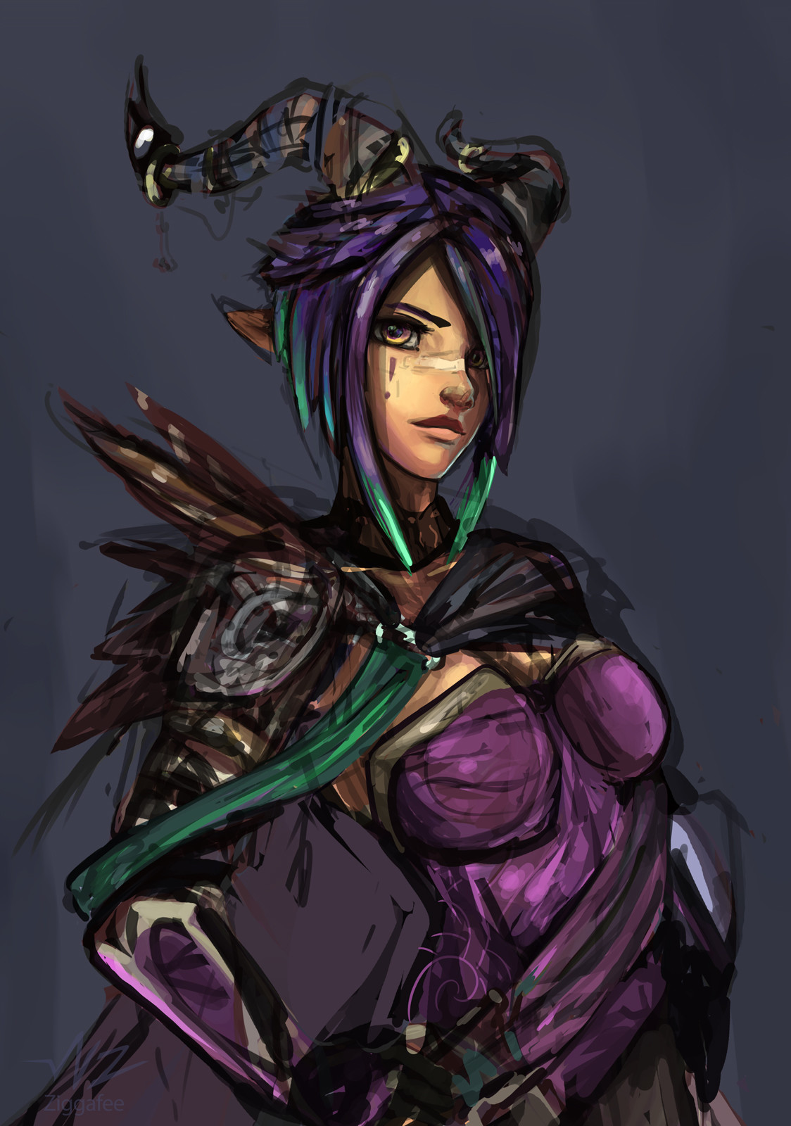 Nathan Sanders - Eliana the Dark Magic Elf Demon