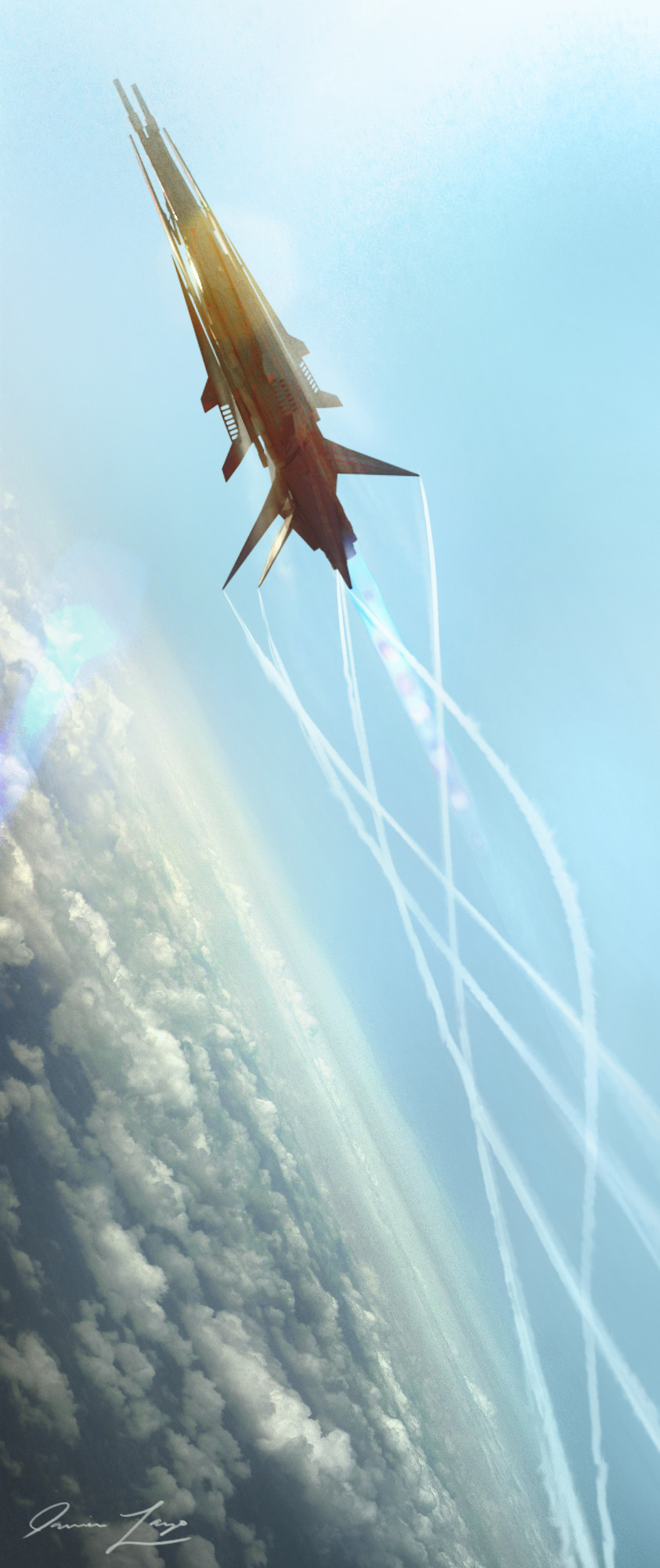 Javier Lazo - Arrowhead in Flight