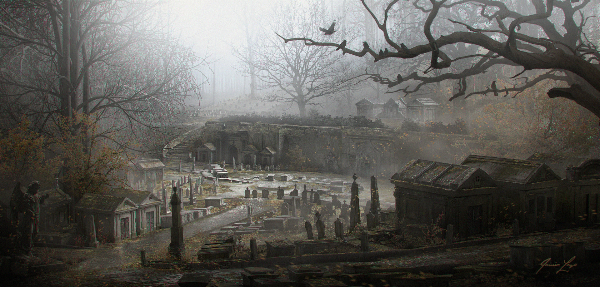 ArtStation - Cemetery Concept