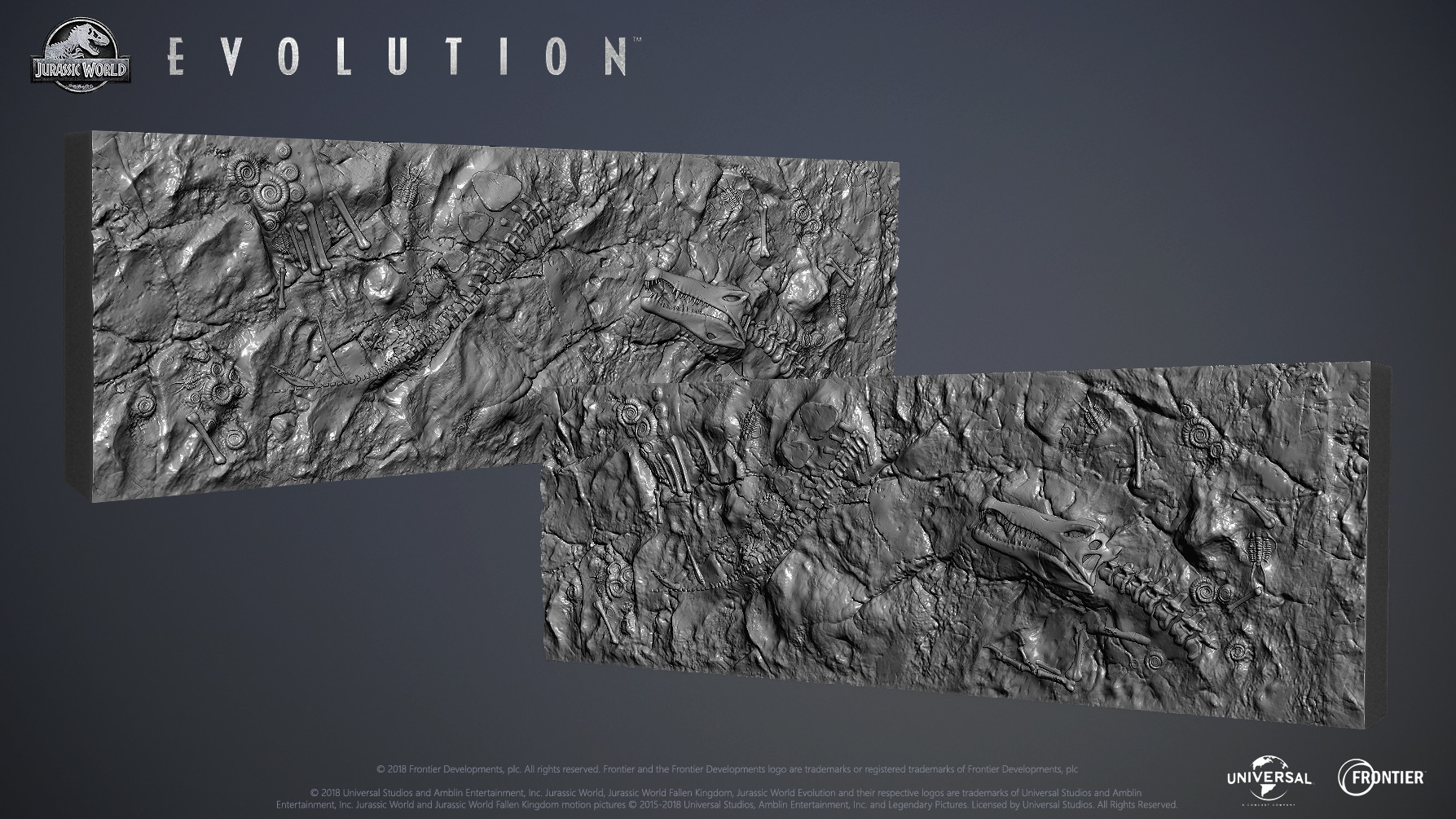 Paul Worster - Jurassic World Evolution : Fossil Wall