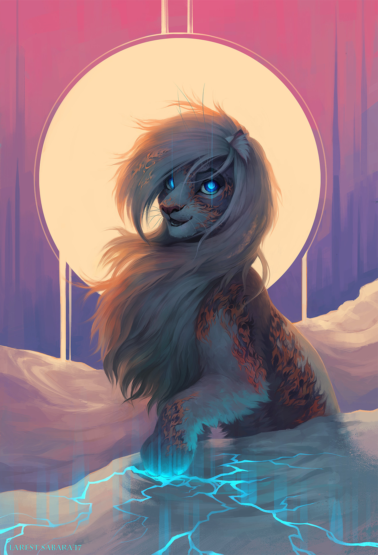 ArtStation - Snow leopard