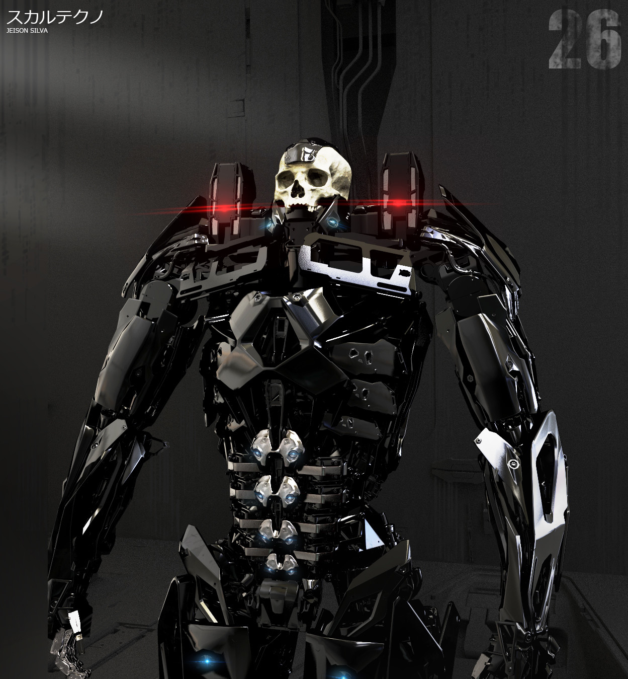 ArtStation - Skull Androide Concept.