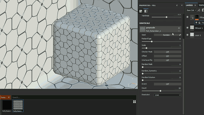 Sci-Fi Pattern Generator for Substance