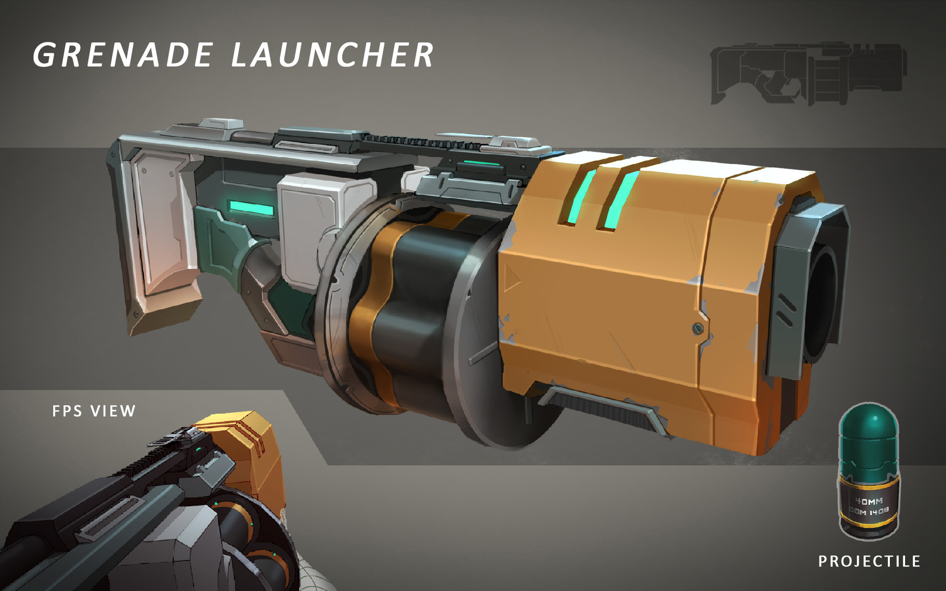 ArtStation - Grenade Launcher - Design
