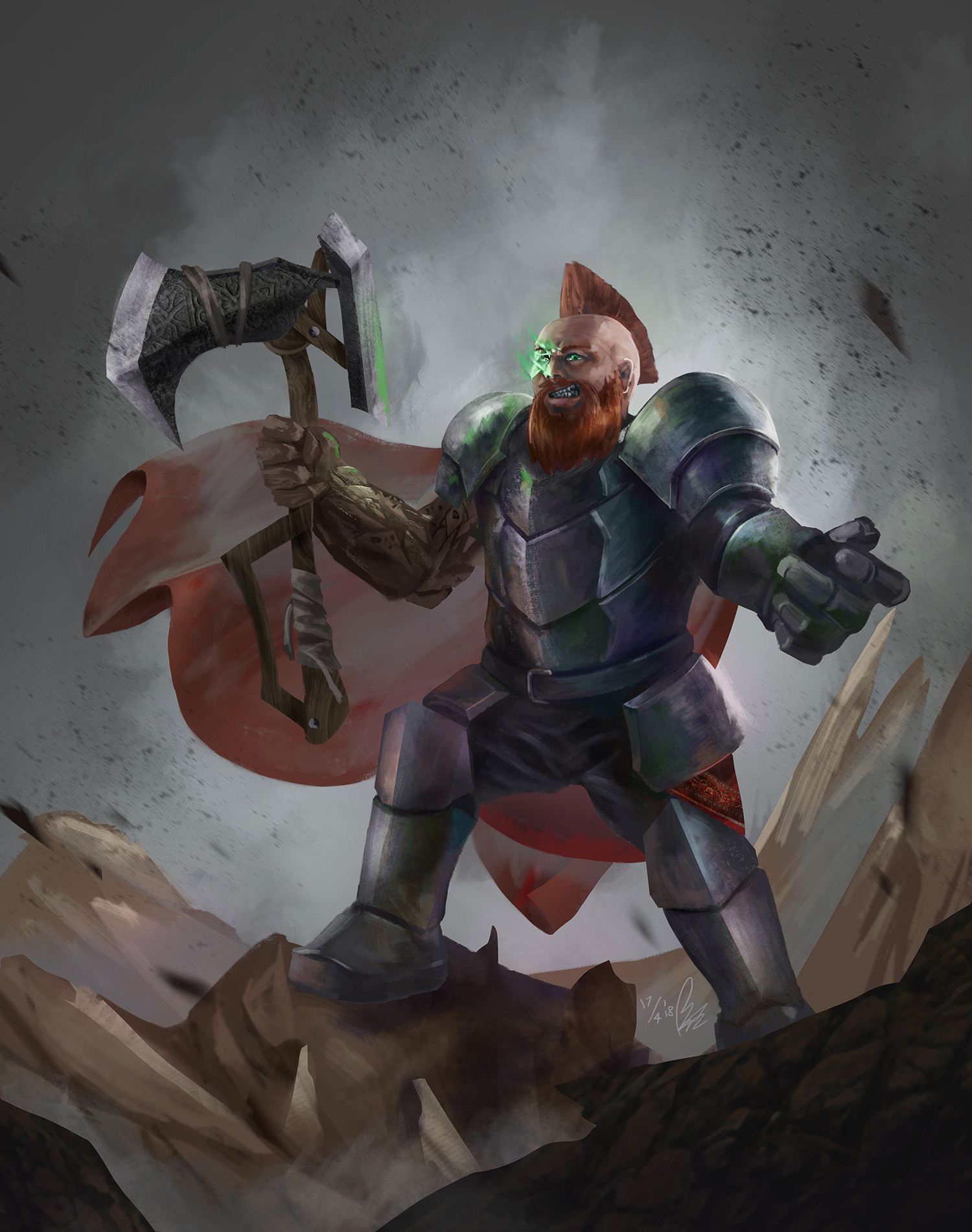 ArtStation - Armored Dwarf