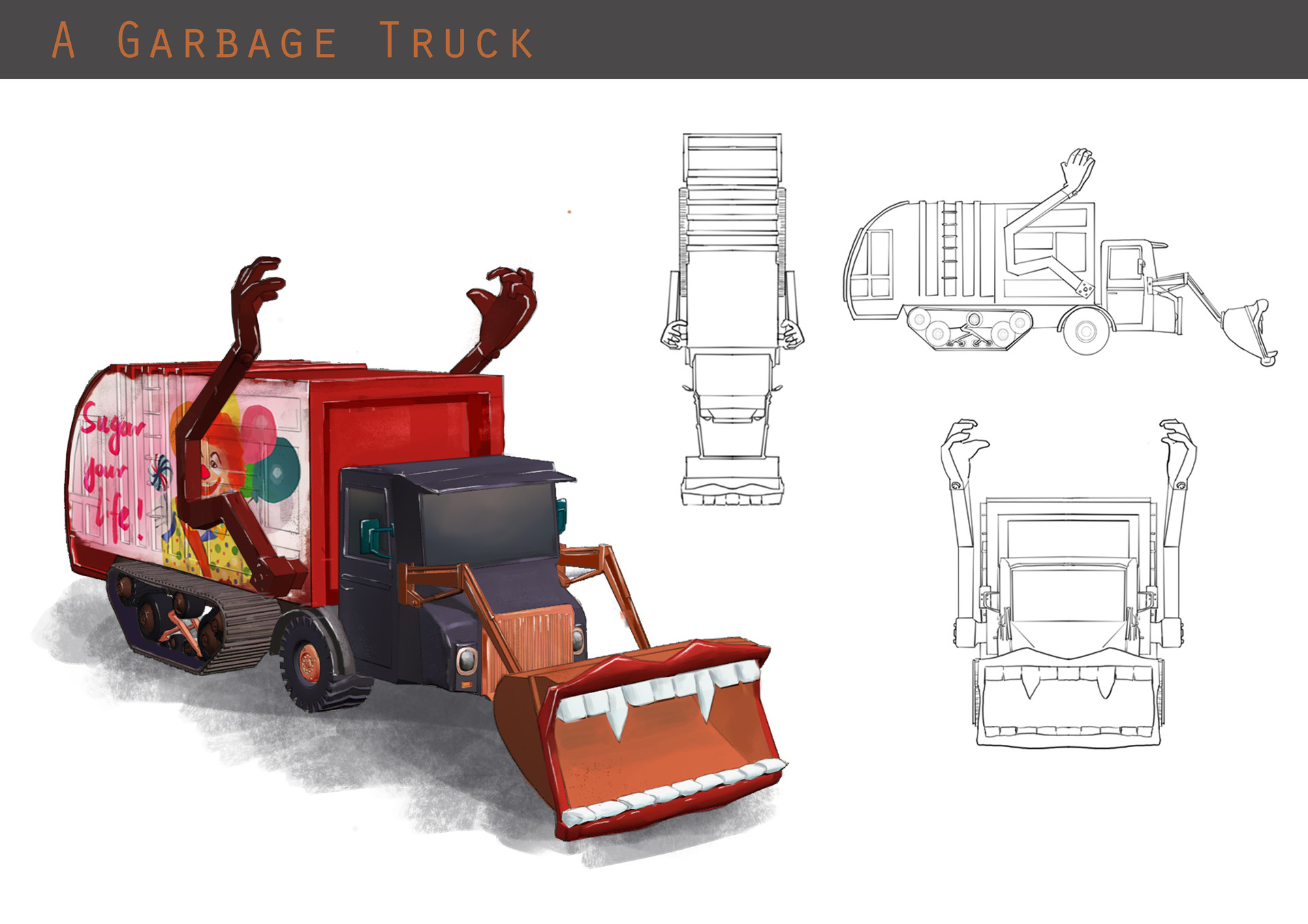 ArtStation - Garbage truck