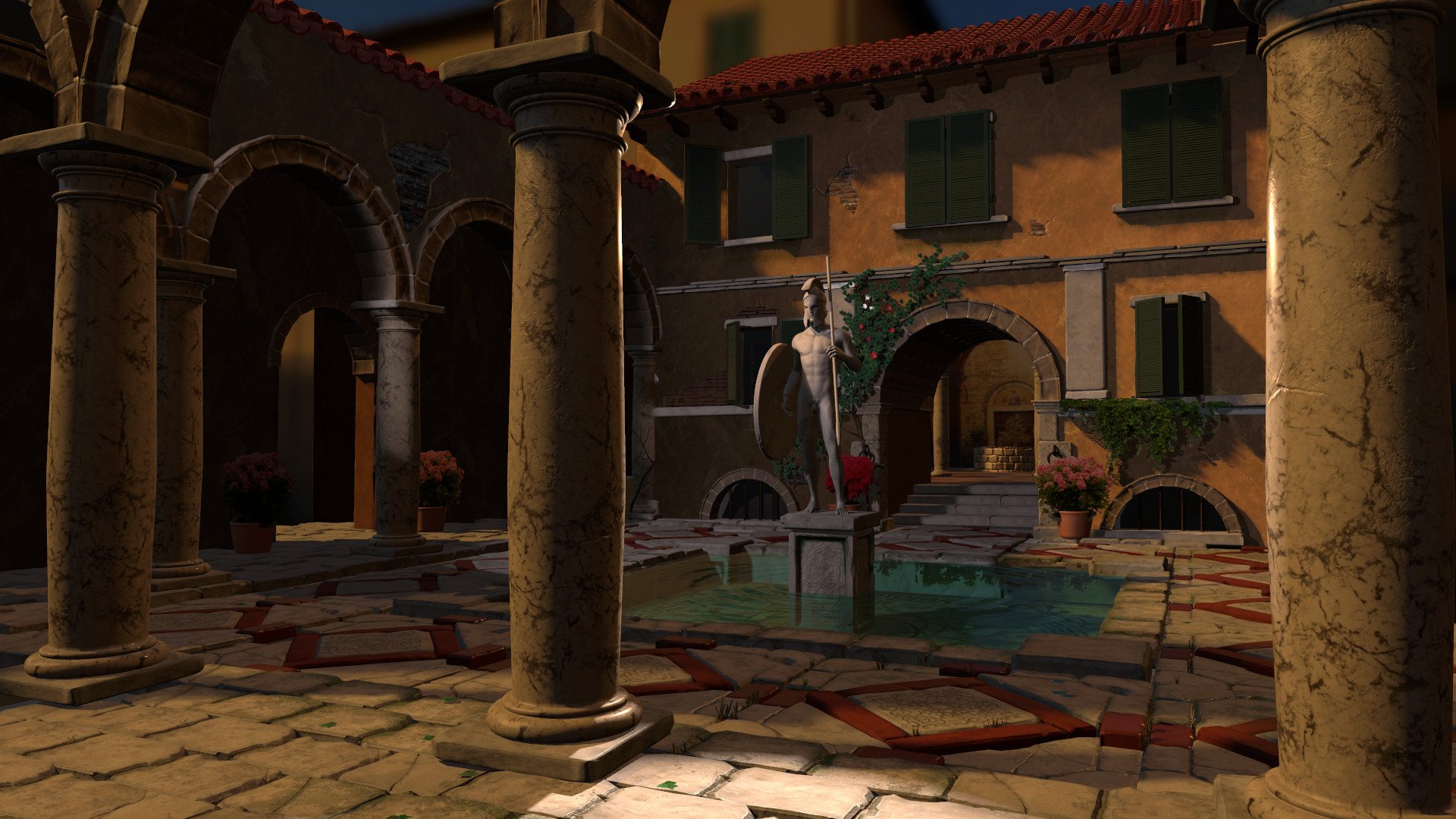 ArtStation - Roman Courtyard