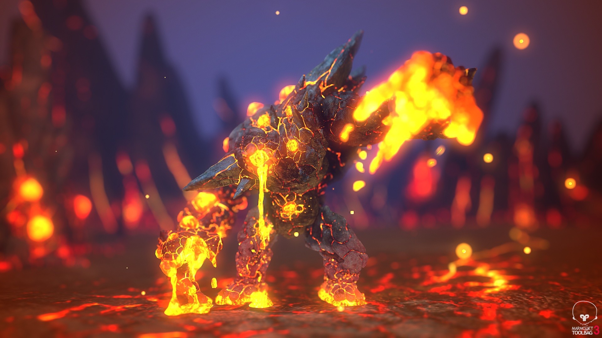 ArtStation - Lava Boss Encounter | Mydor: For Glory