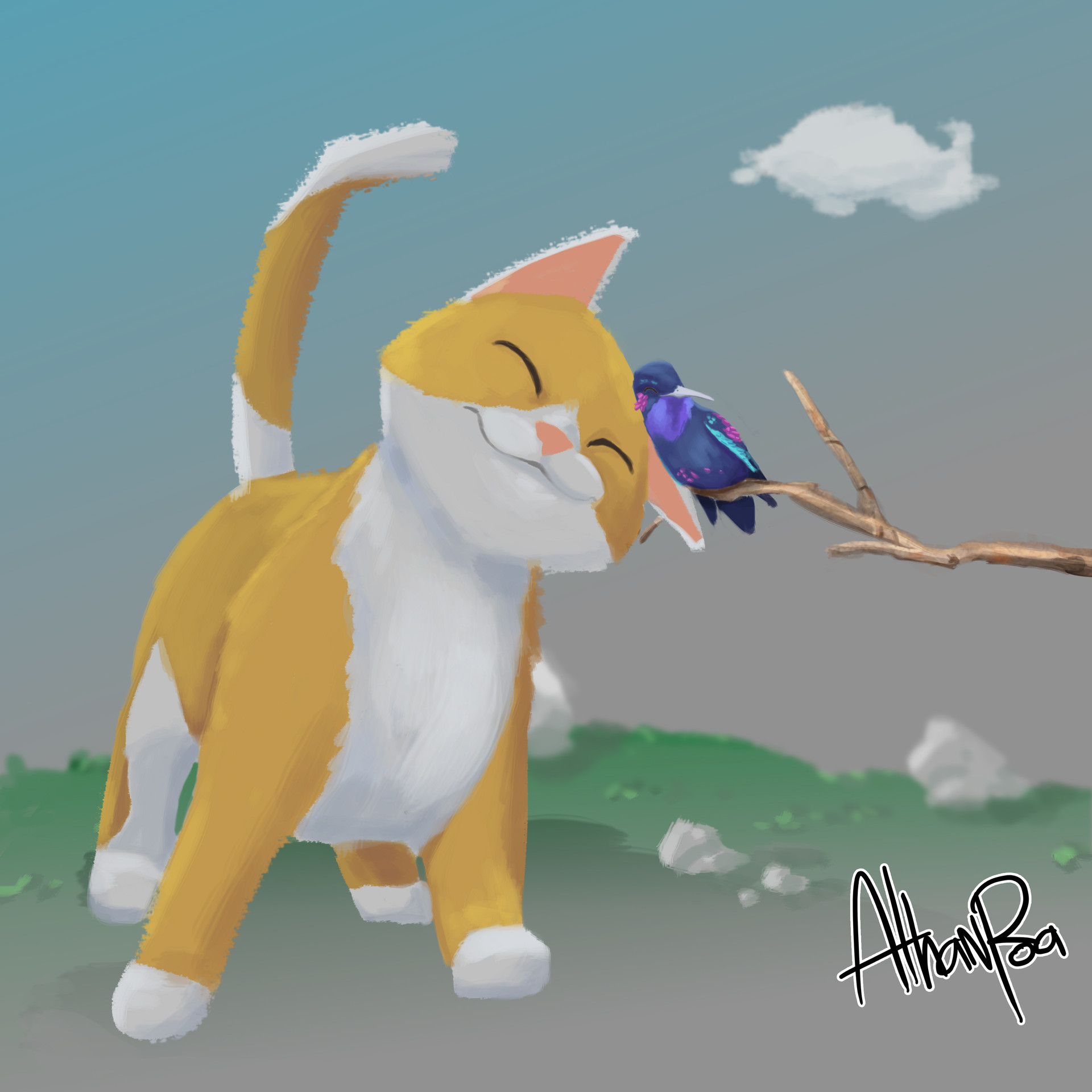 ArtStation - Sweet Hummingbird