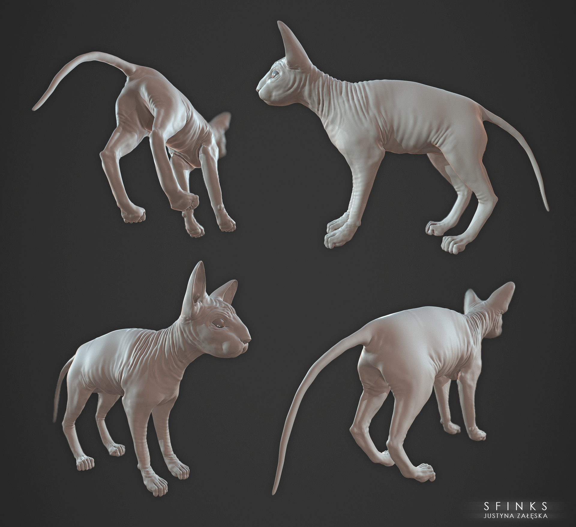 ArtStation - Sphinx Cat