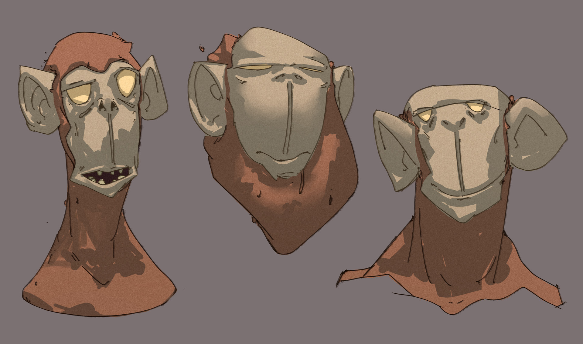 ArtStation - Monkey old concepts
