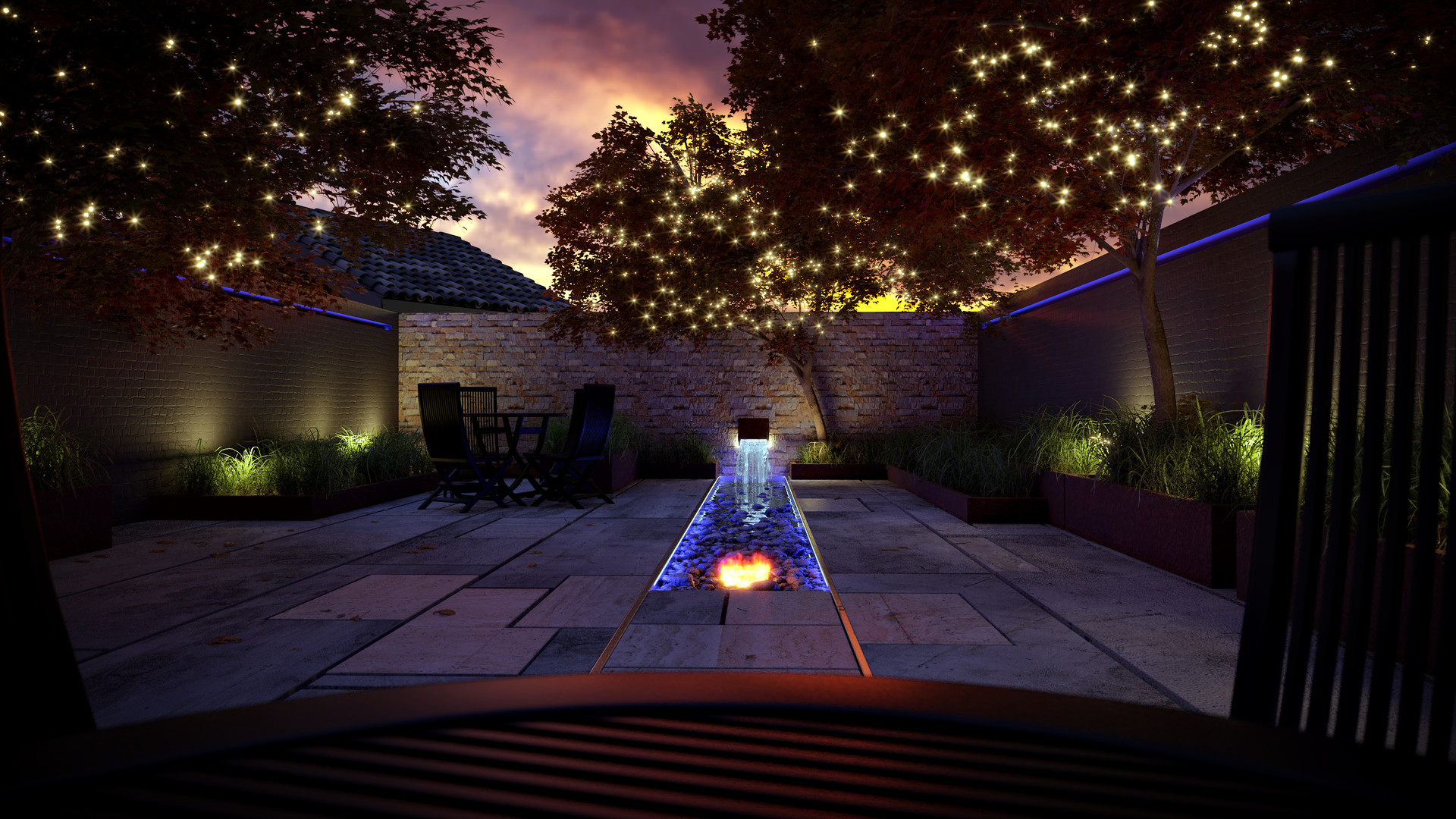 ArtStation - English Modern Courtyard
