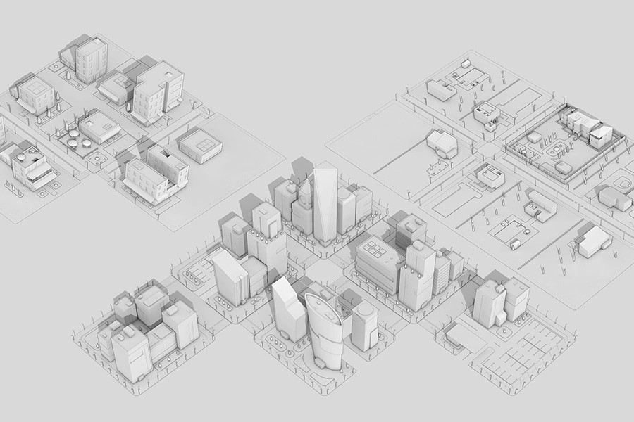 Low Poly Lab - low Poly 3D City Game Level