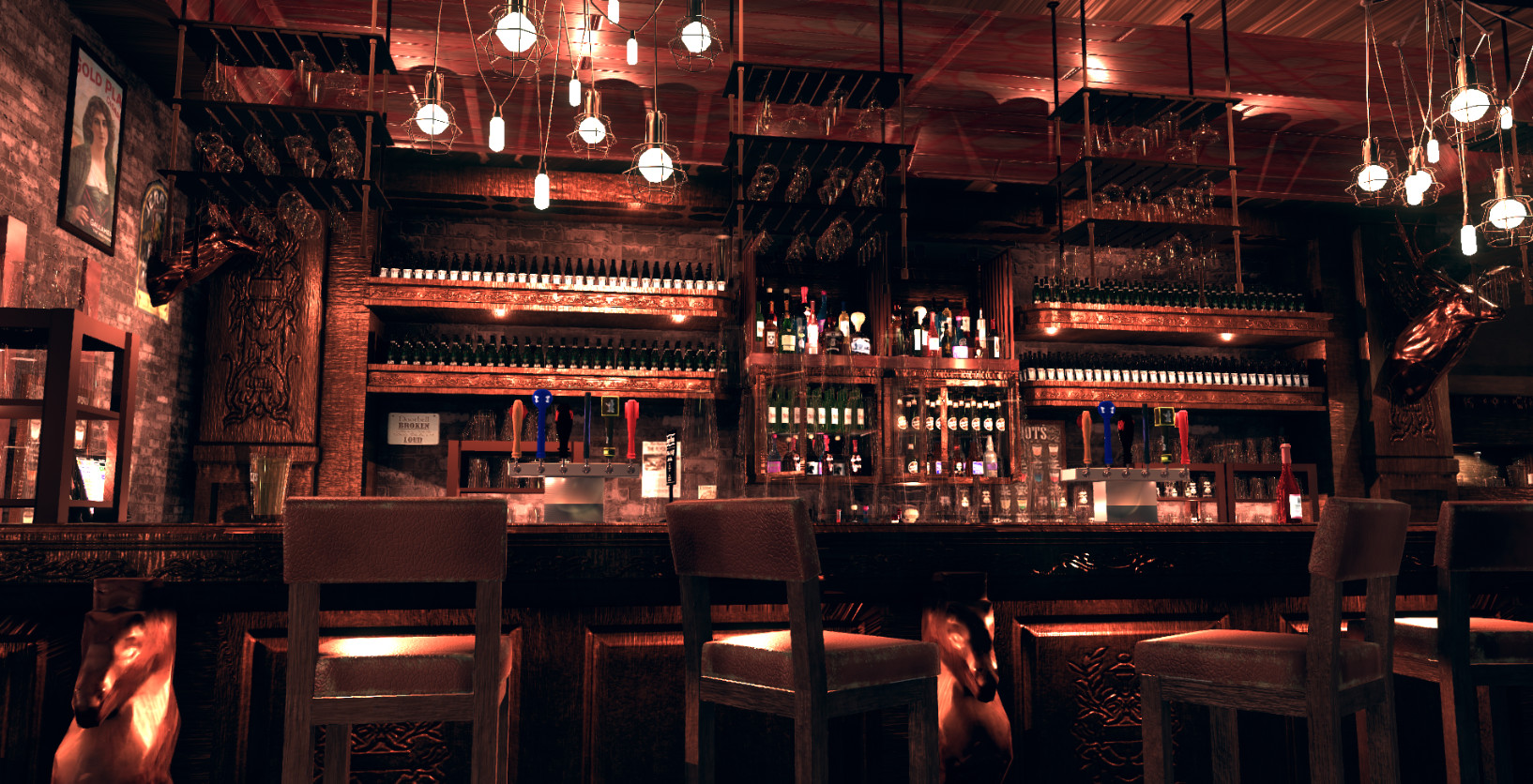 ArtStation - Lighting Practice -- The Bar