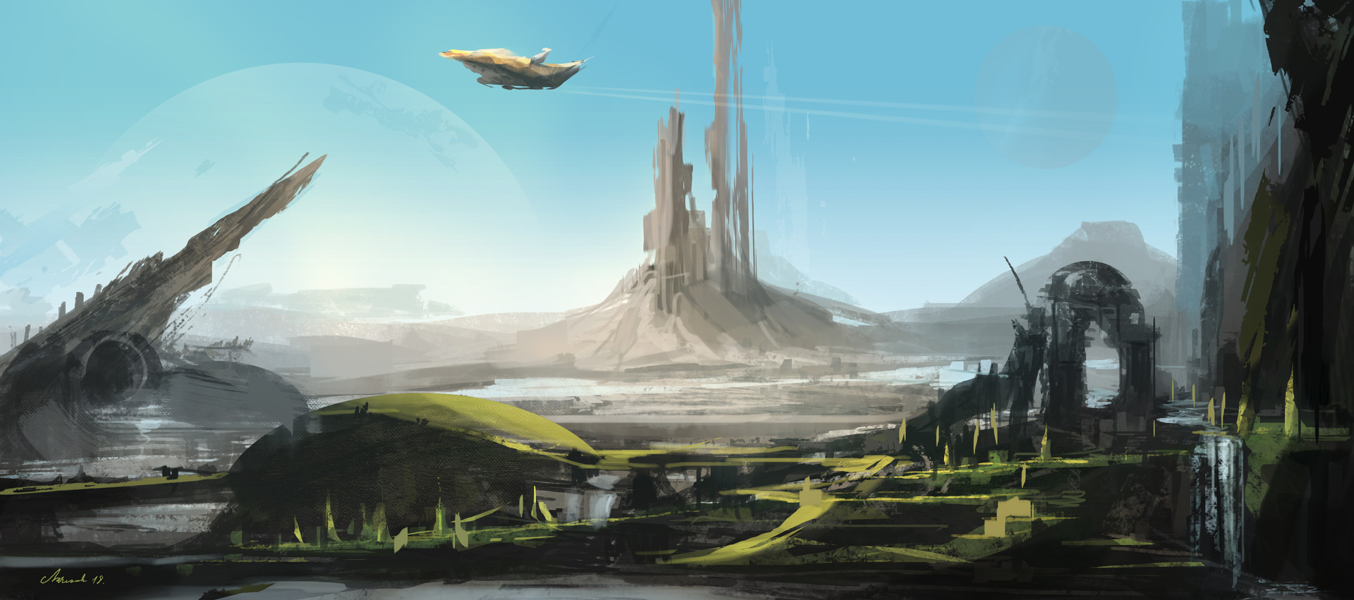 ArtStation - My Quick Environmental Sketches