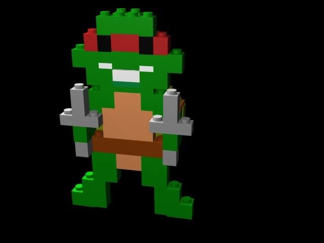 ArtStation - Block Raphael and Donatello_Ninja Turtles