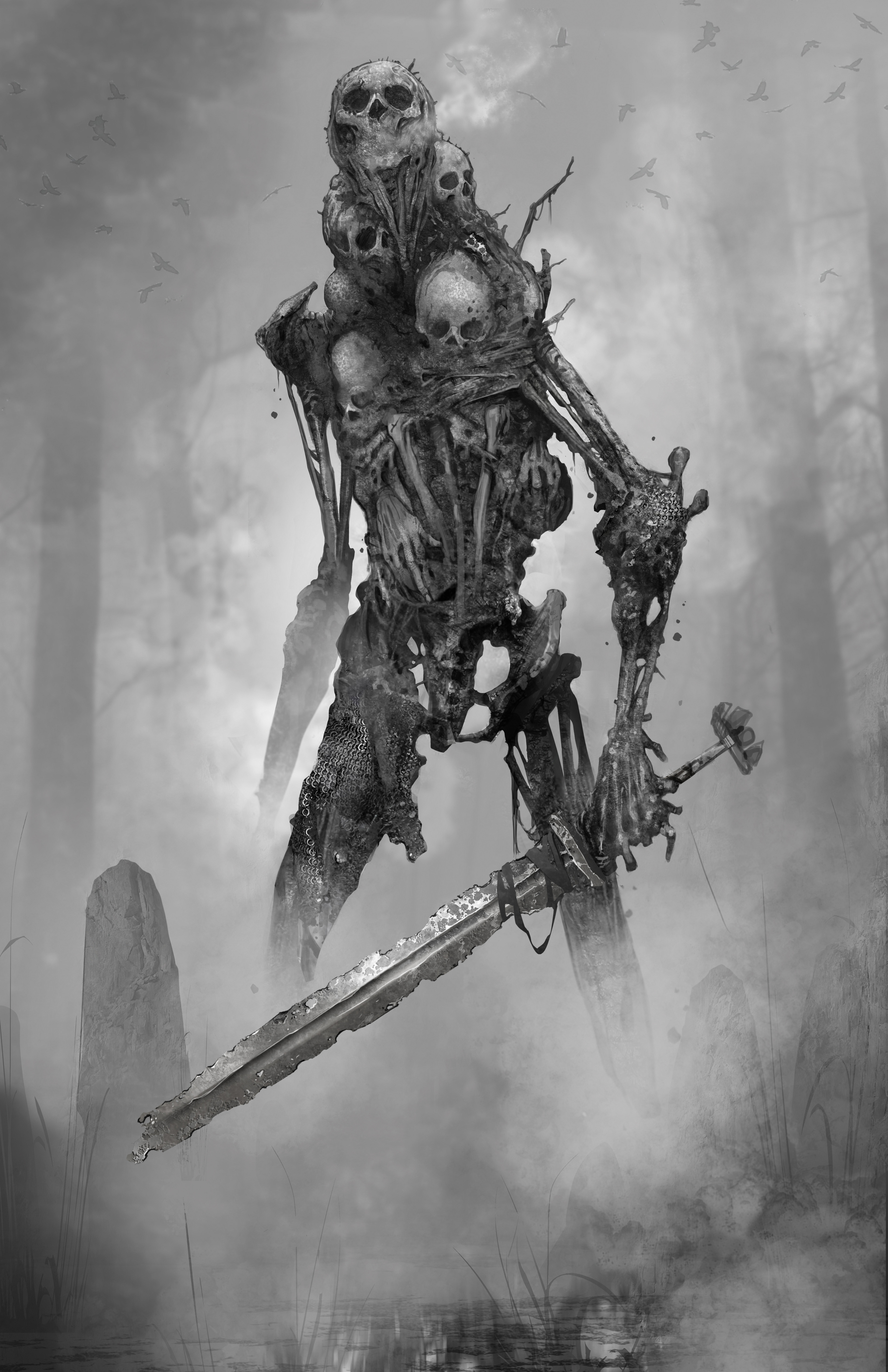 Draugr concept for God of War by Dela Longfish : r/DarkGothicArt