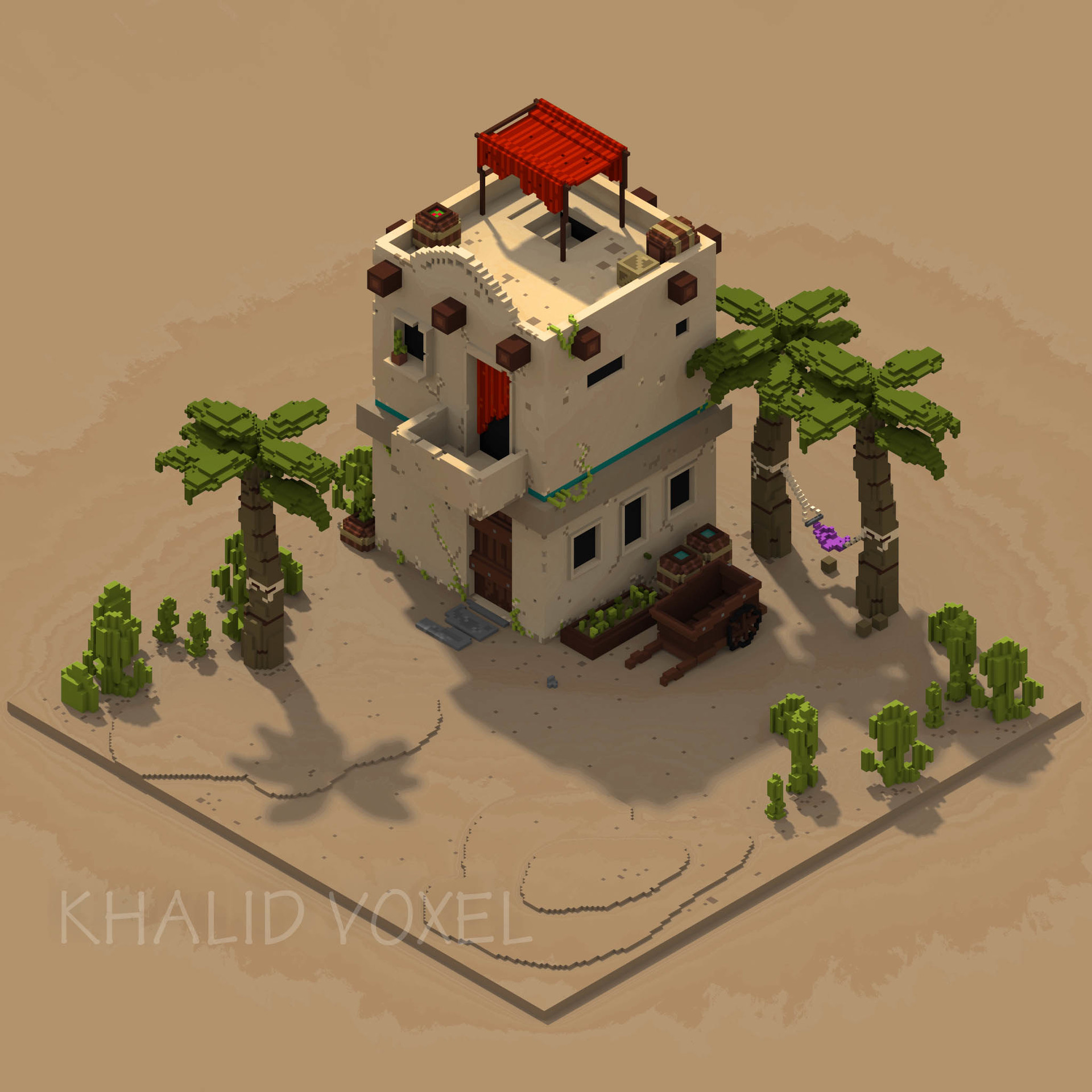 ArtStation - DESERT HOUSE