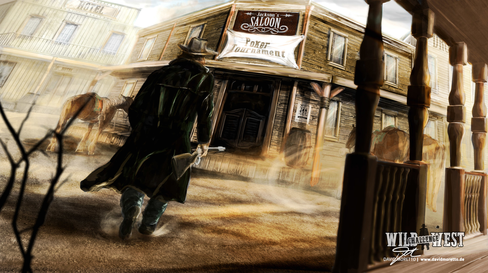 David Moretto - Wild West Keyframe Illustration THE LATE REVENGE! #2 / 4