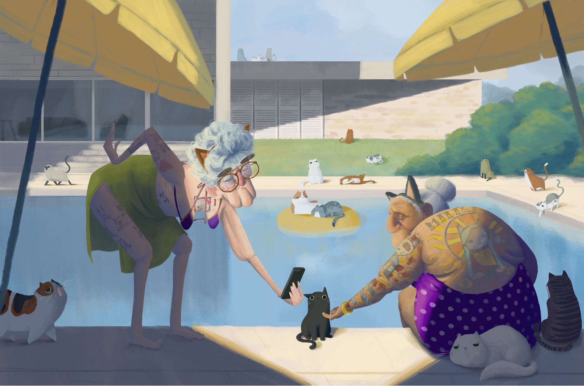 ArtStation - Cat Ladies