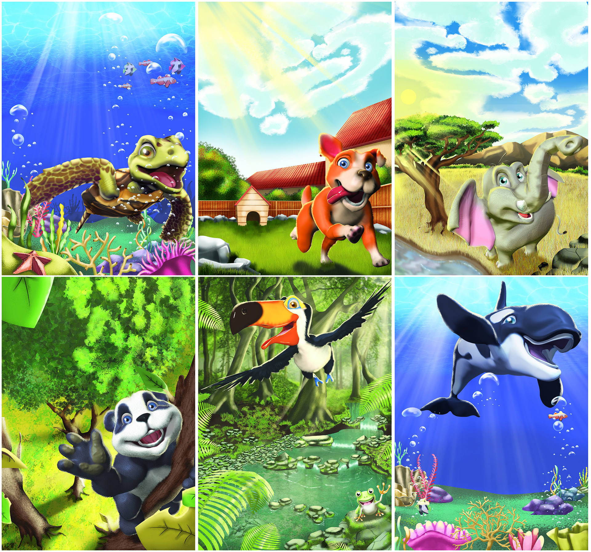ArtStation - 3D animals for children's book covers