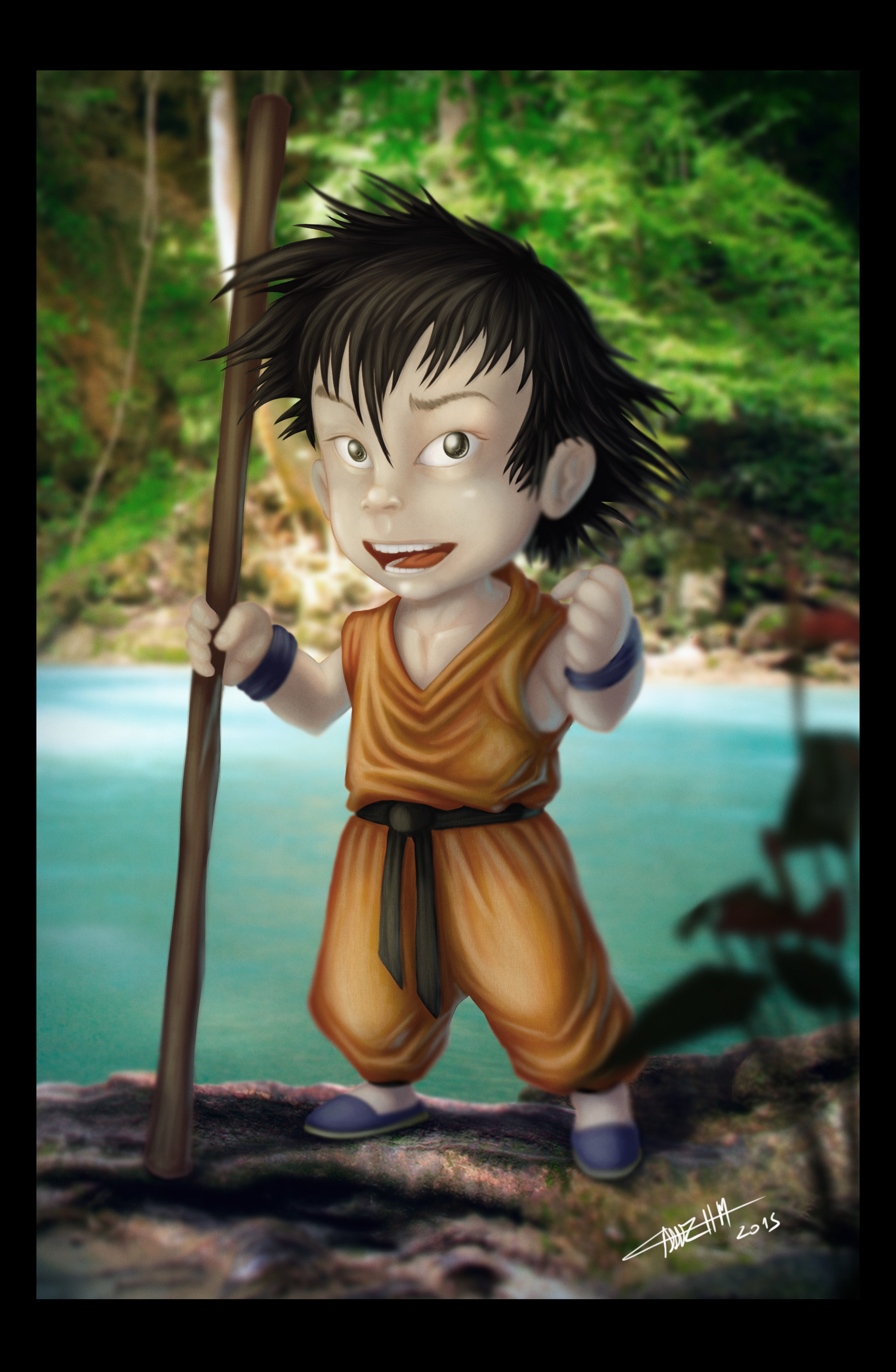 ArtStation - Little Goku Fan Art