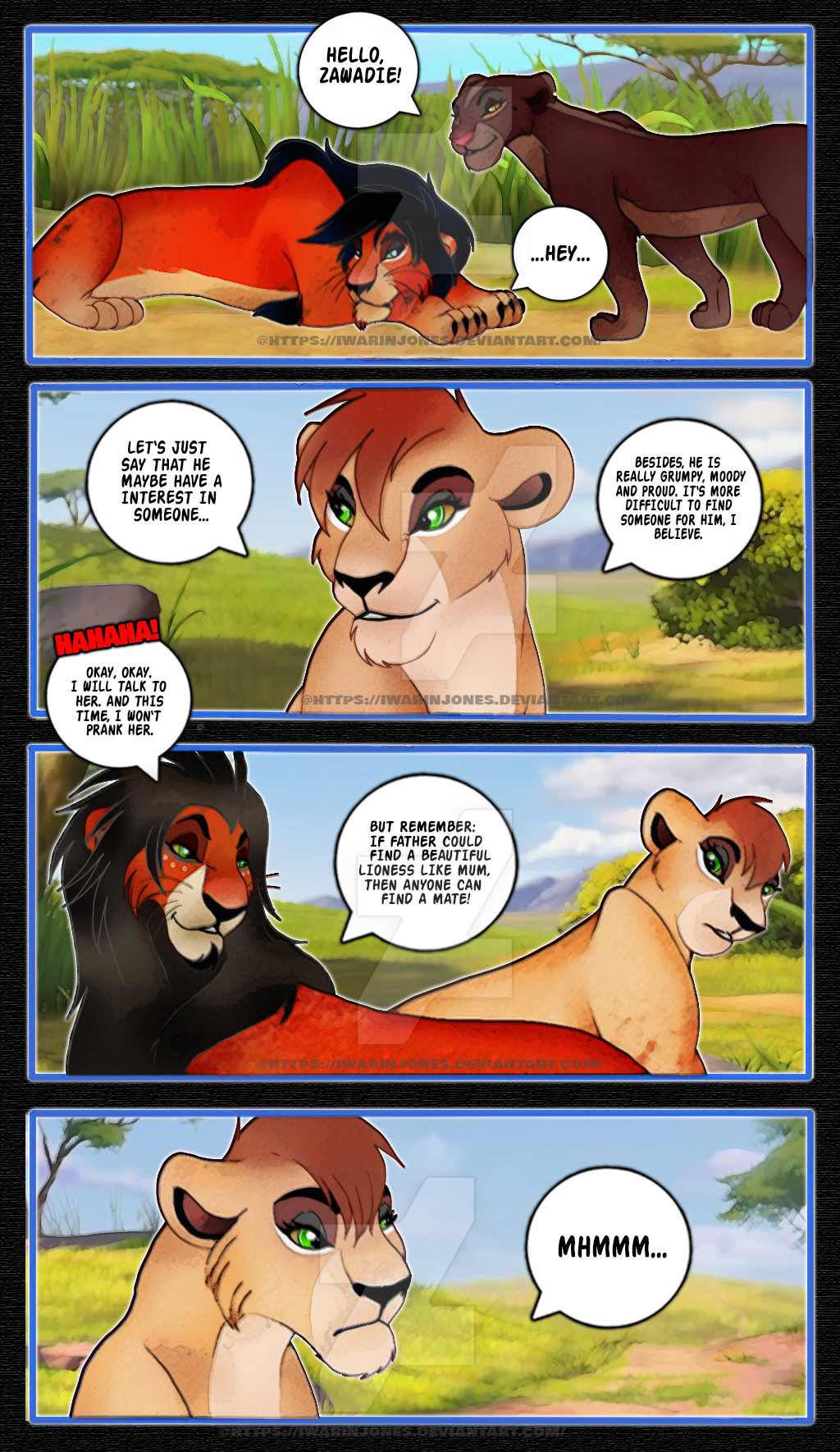deviantart lion comic