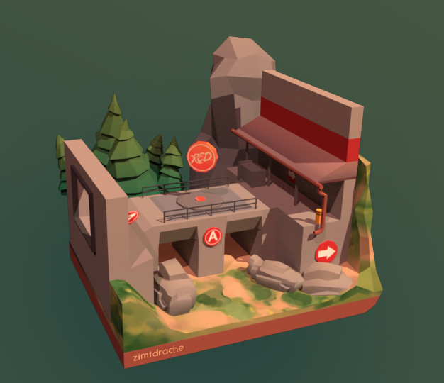 Mona Meier - TF2 - Lowpoly map models