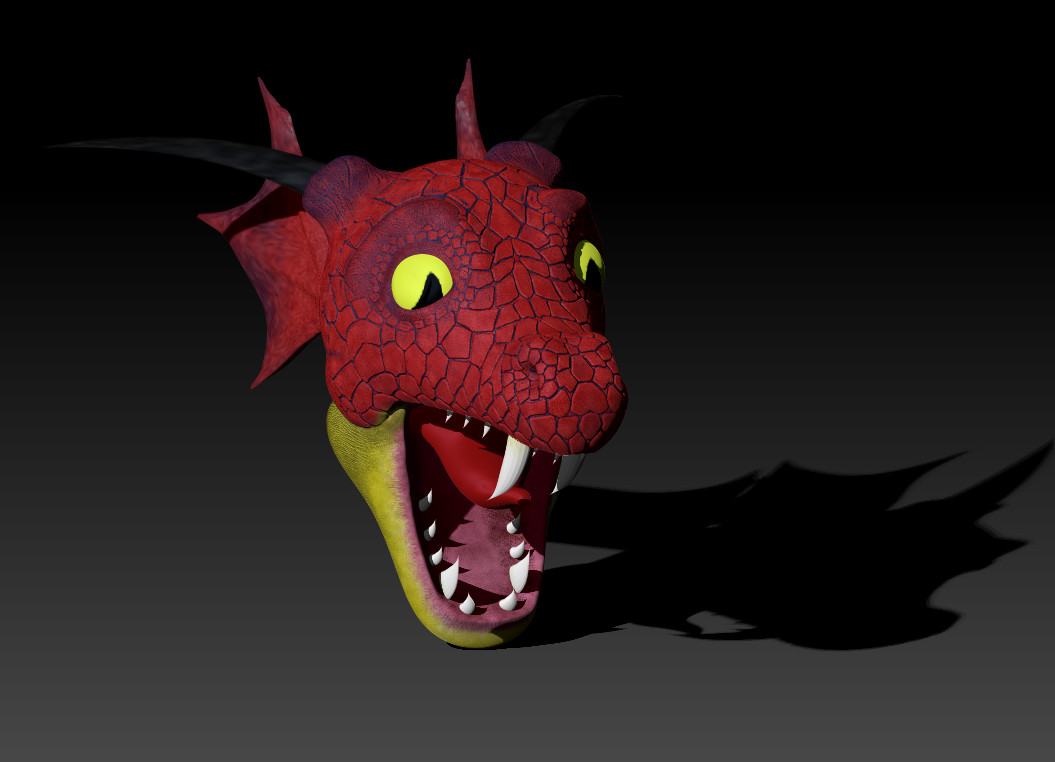 ArtStation - Dragon head