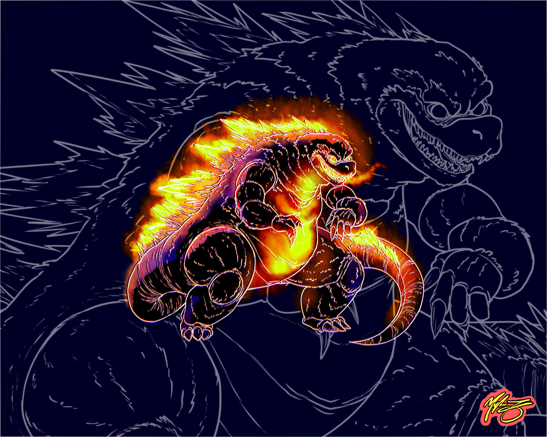 ArtStation - Godzilla - Commissioned